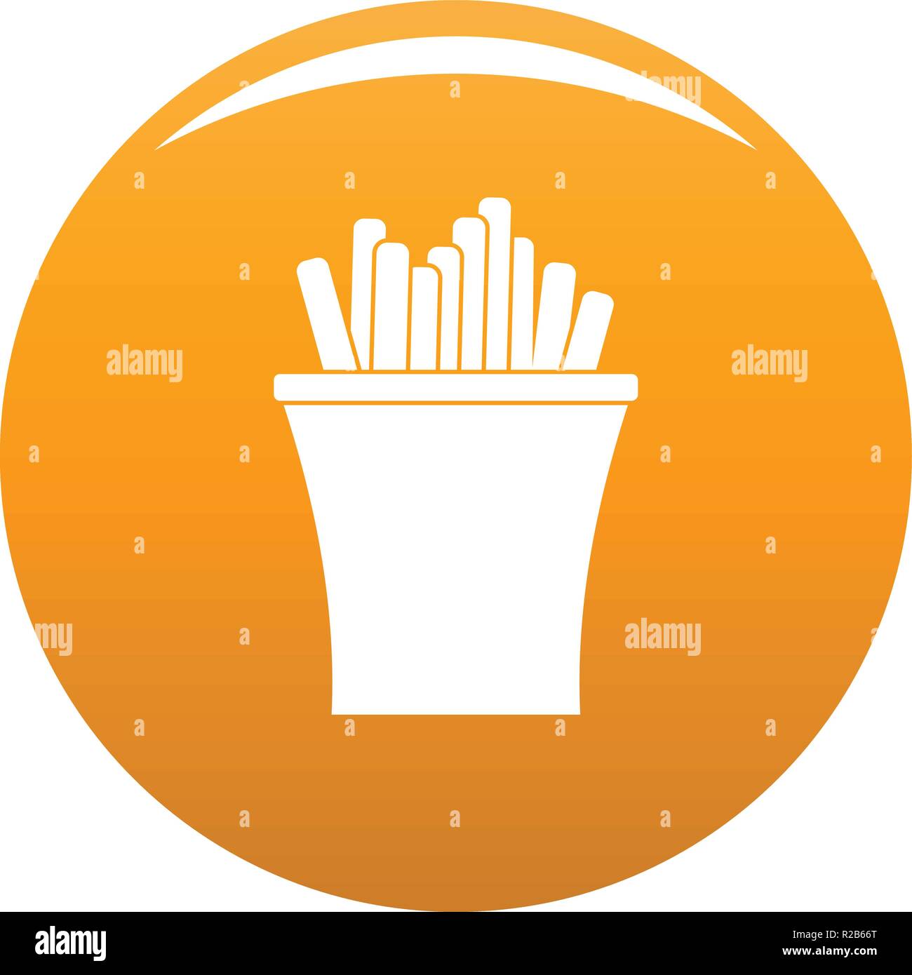 French fries icon. Simple illustration of french fries vector icon for ...