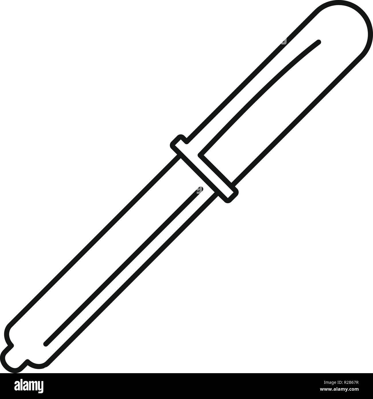 Medicine pipette icon. Outline illustration of medicine pipette vector ...