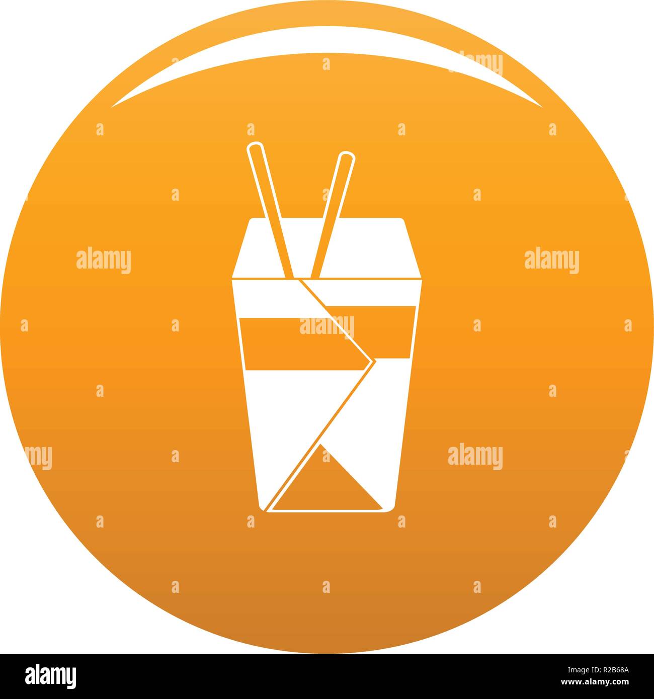 Chinese fast food icon. Simple illustration of chinese fast food vector ...