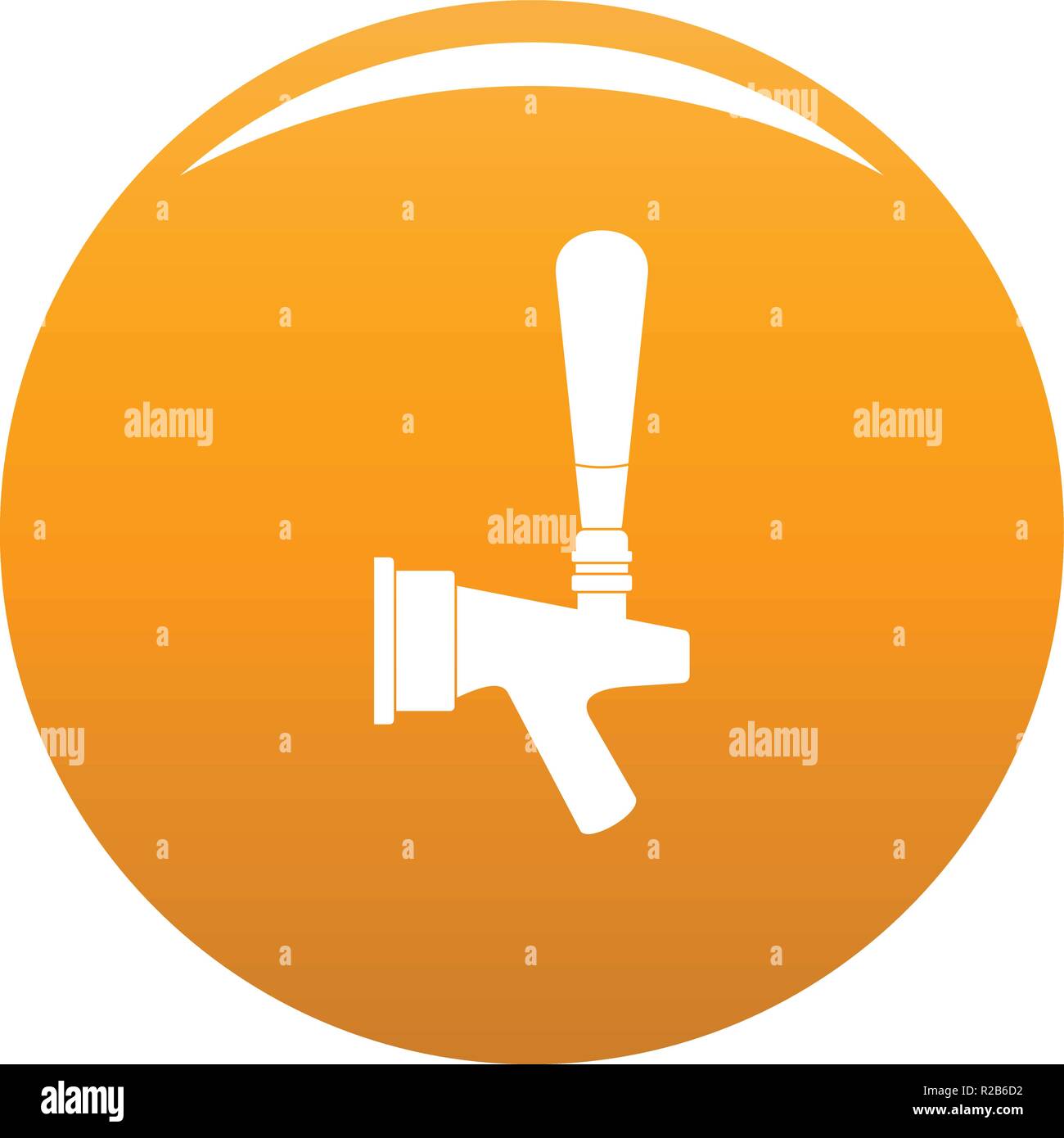 Big tap icon. Simple illustration of big tap vector icon for any design ...
