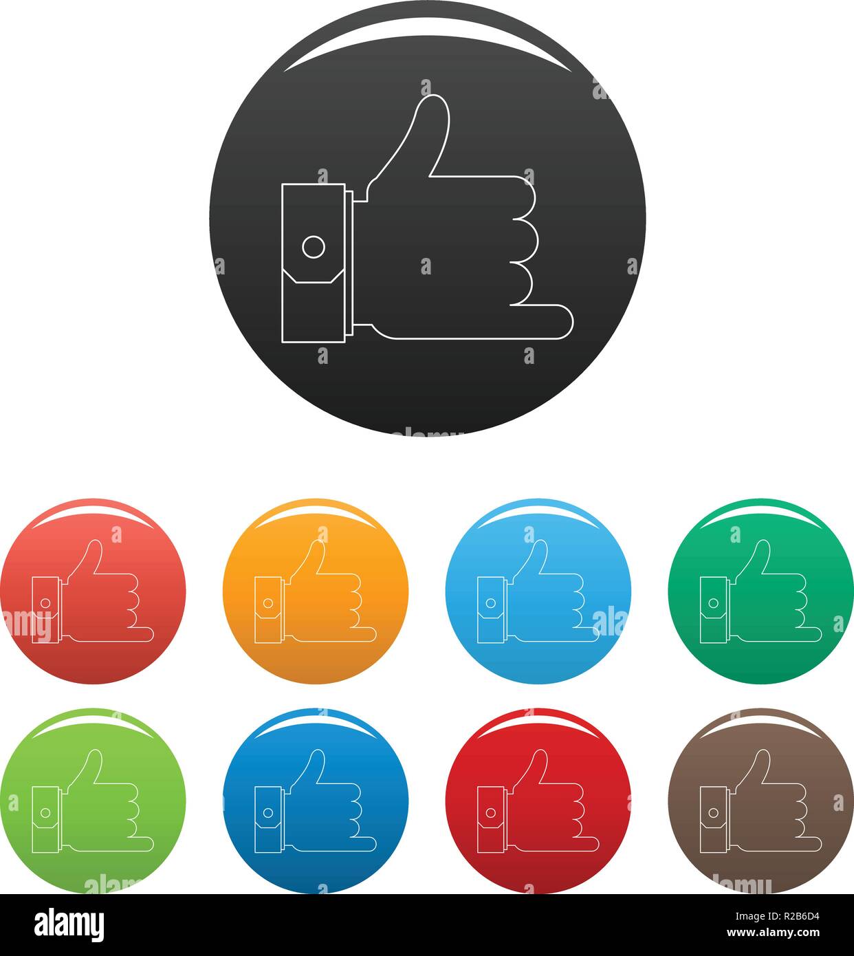 Call me gesture icon. Outline illustration of call me gesture vector ...