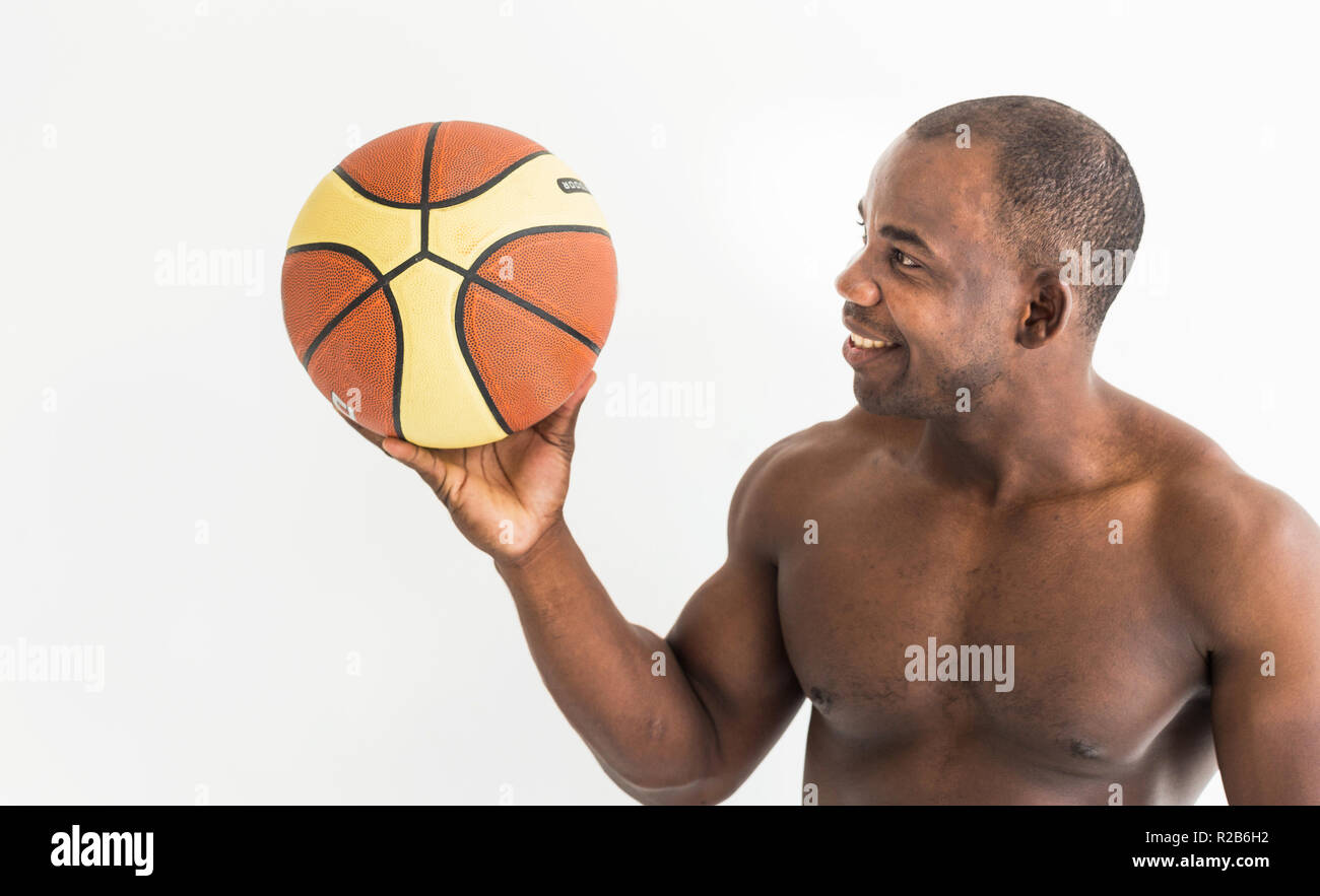 Afro man basketball player hi-res stock photography and images - Alamy