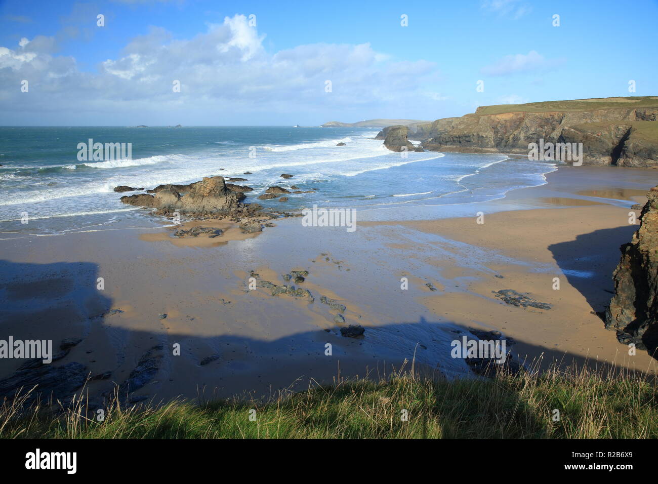 Porthcothan Bay, North Cornwall, England Stock Photo - Alamy