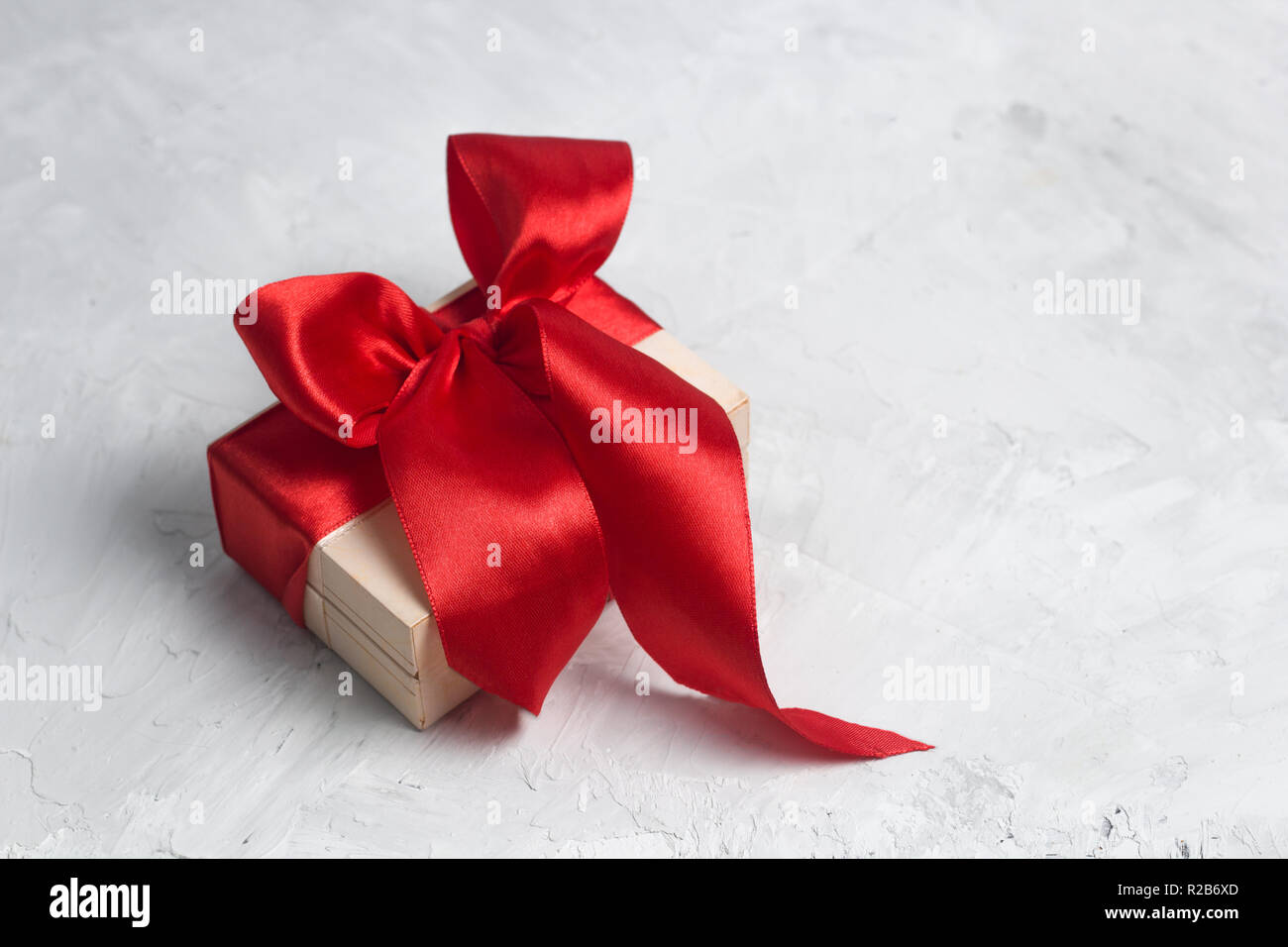 Top view red ribbon hi-res stock photography and images - Alamy