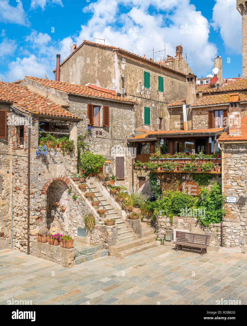 Scenic sight in Capalbio, picturesque village on the province of ...