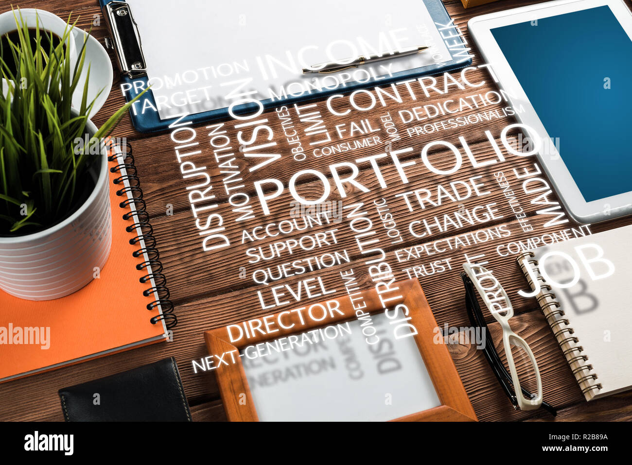 Modern workplace concept Stock Photo - Alamy