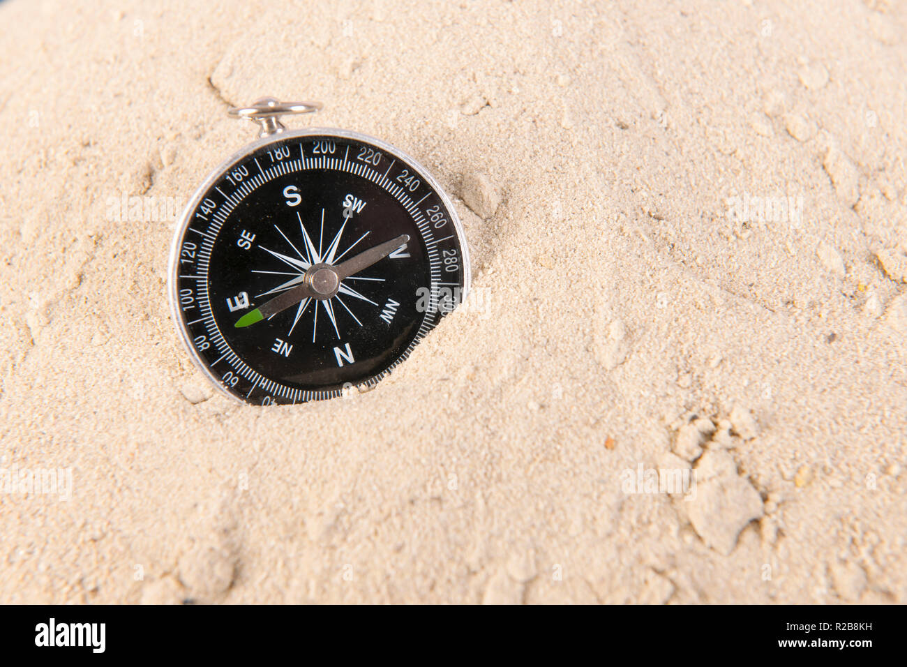 Navigation with compass while travel around the world Stock Photo - Alamy