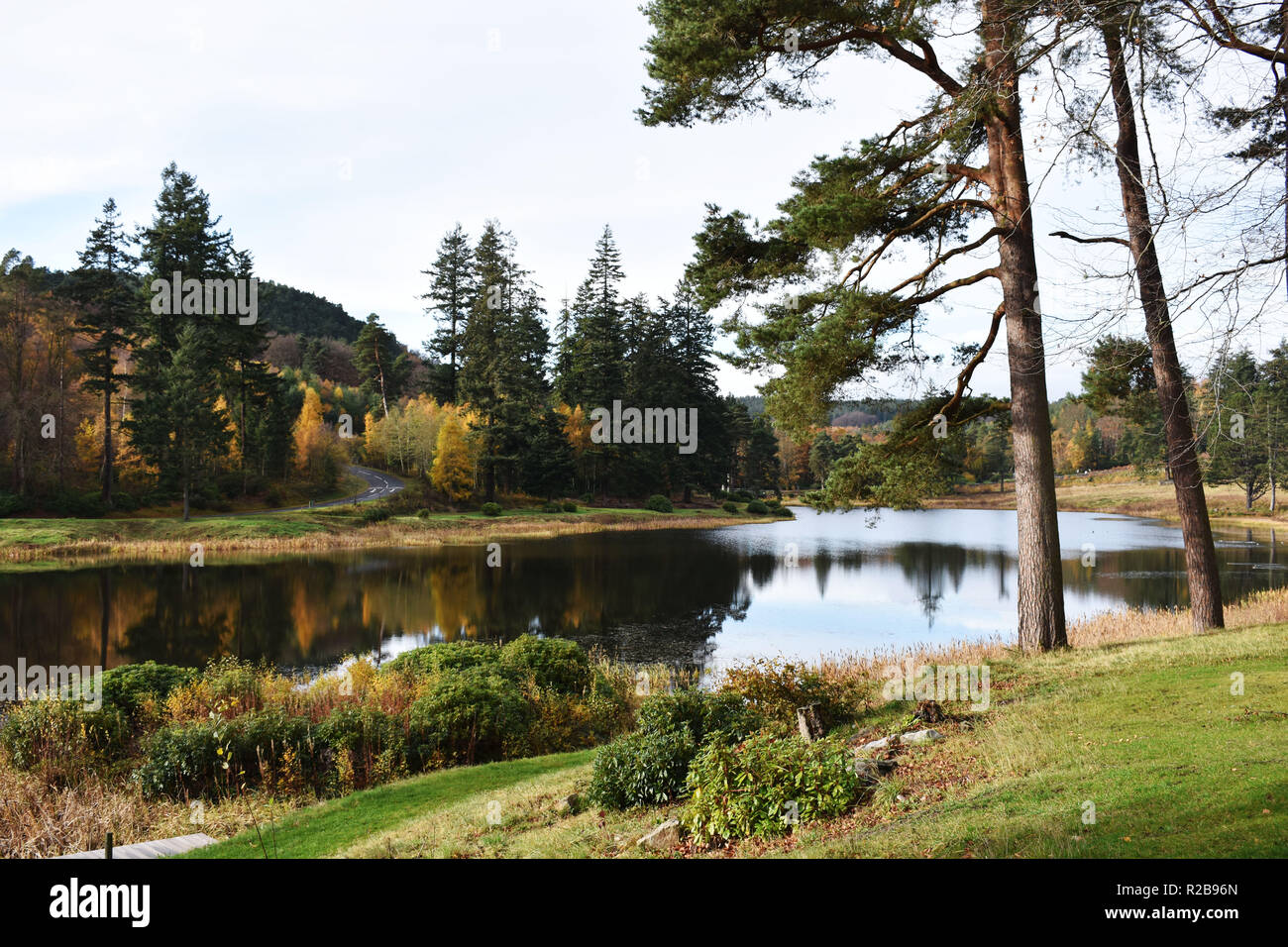 Tumbleton Lake at Cragside in Northumberland England Stock Photo - Alamy