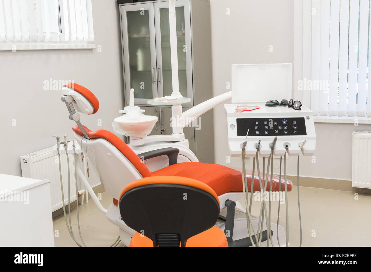 Dental clinic. Reception, examination of the patient. Teeth care ...