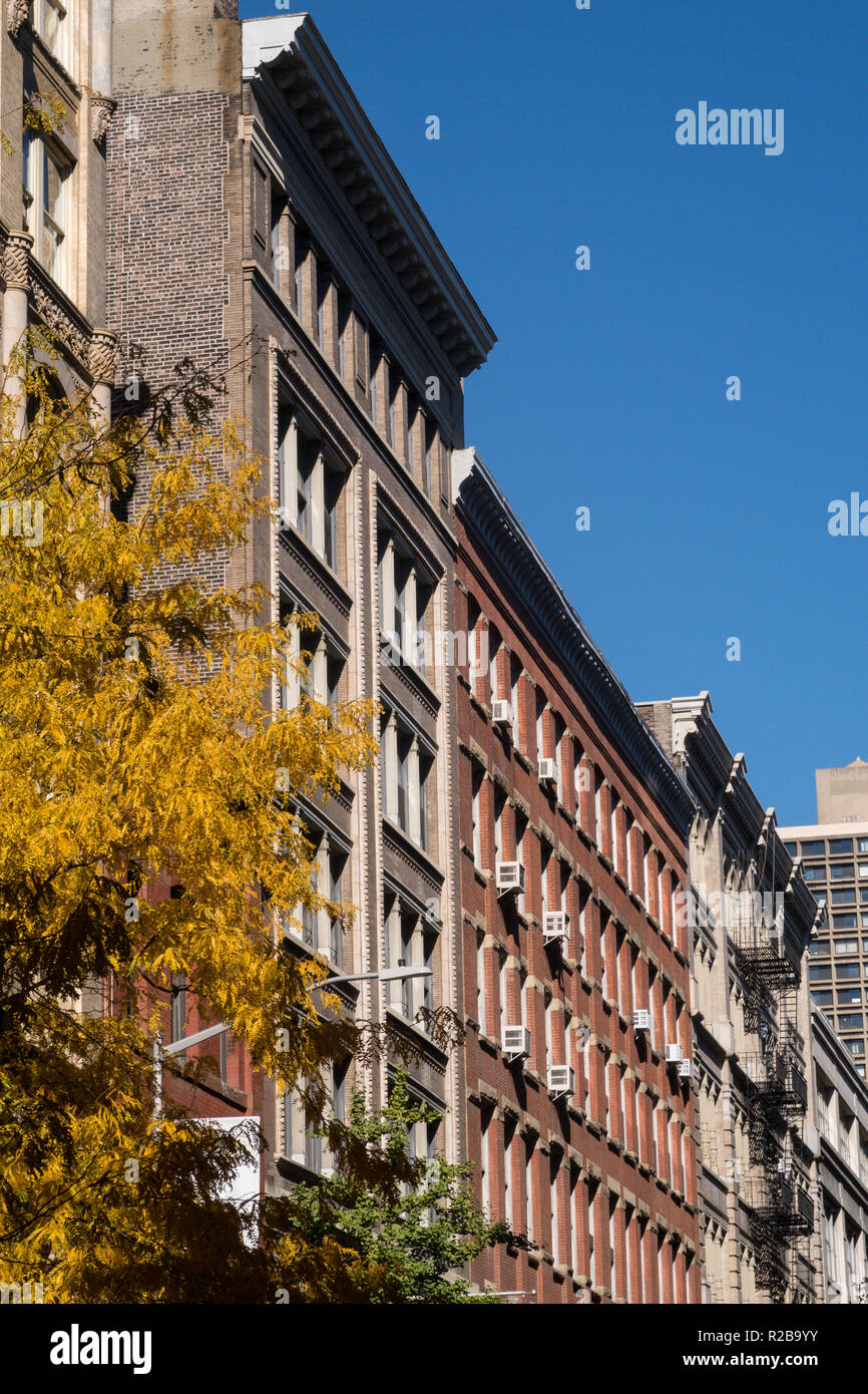 SoHo cast iron historic neighborhood in New York City, USA Stock Photo ...