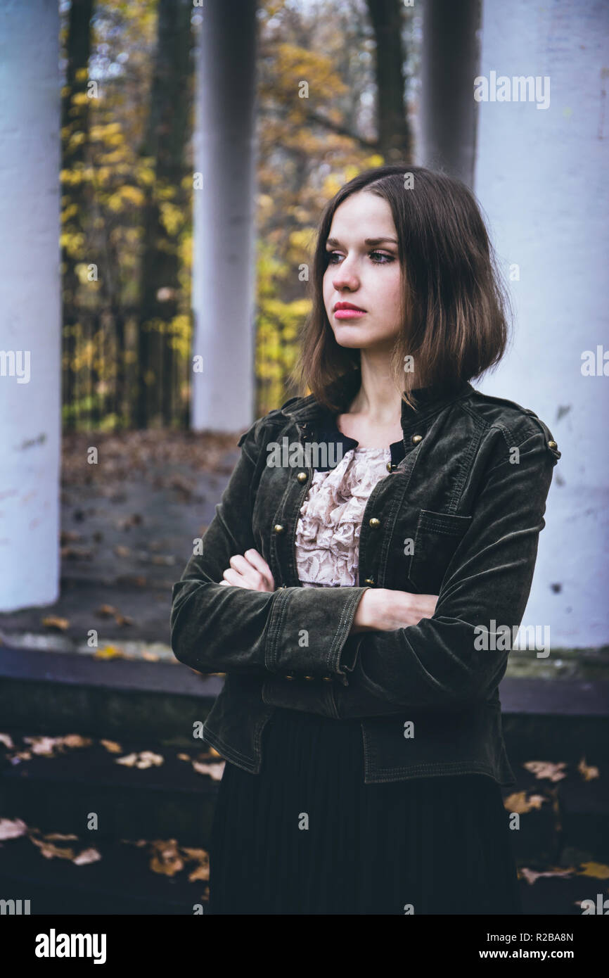 Sad woman waiting Stock Photo - Alamy