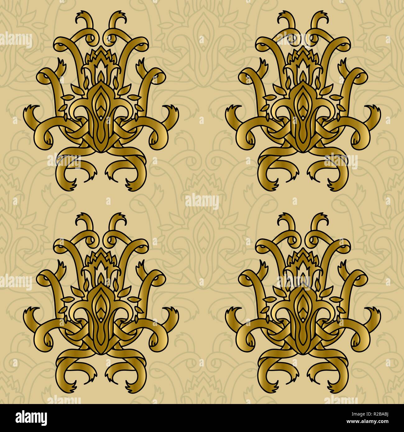 Baroque Curves Vector