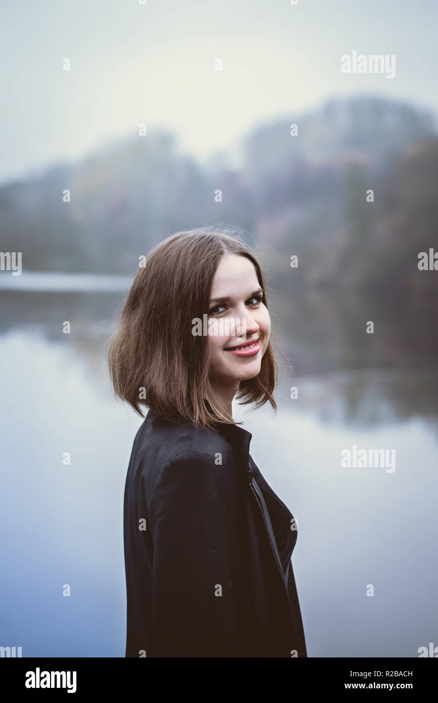 portrait of a beautiful romantic girl Stock Photo - Alamy