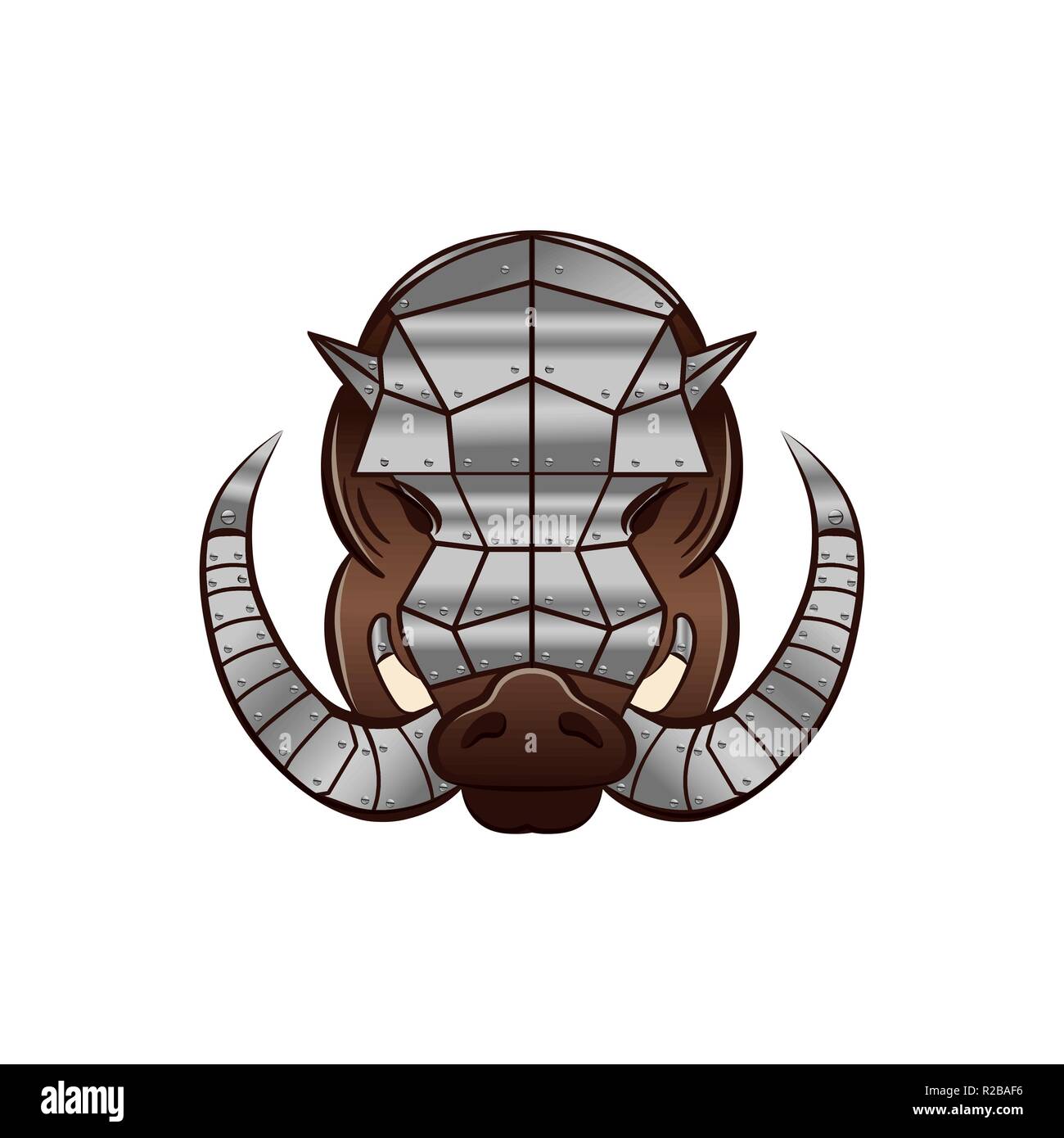 Steed armored hog face for your design Stock Vector Image & Art - Alamy