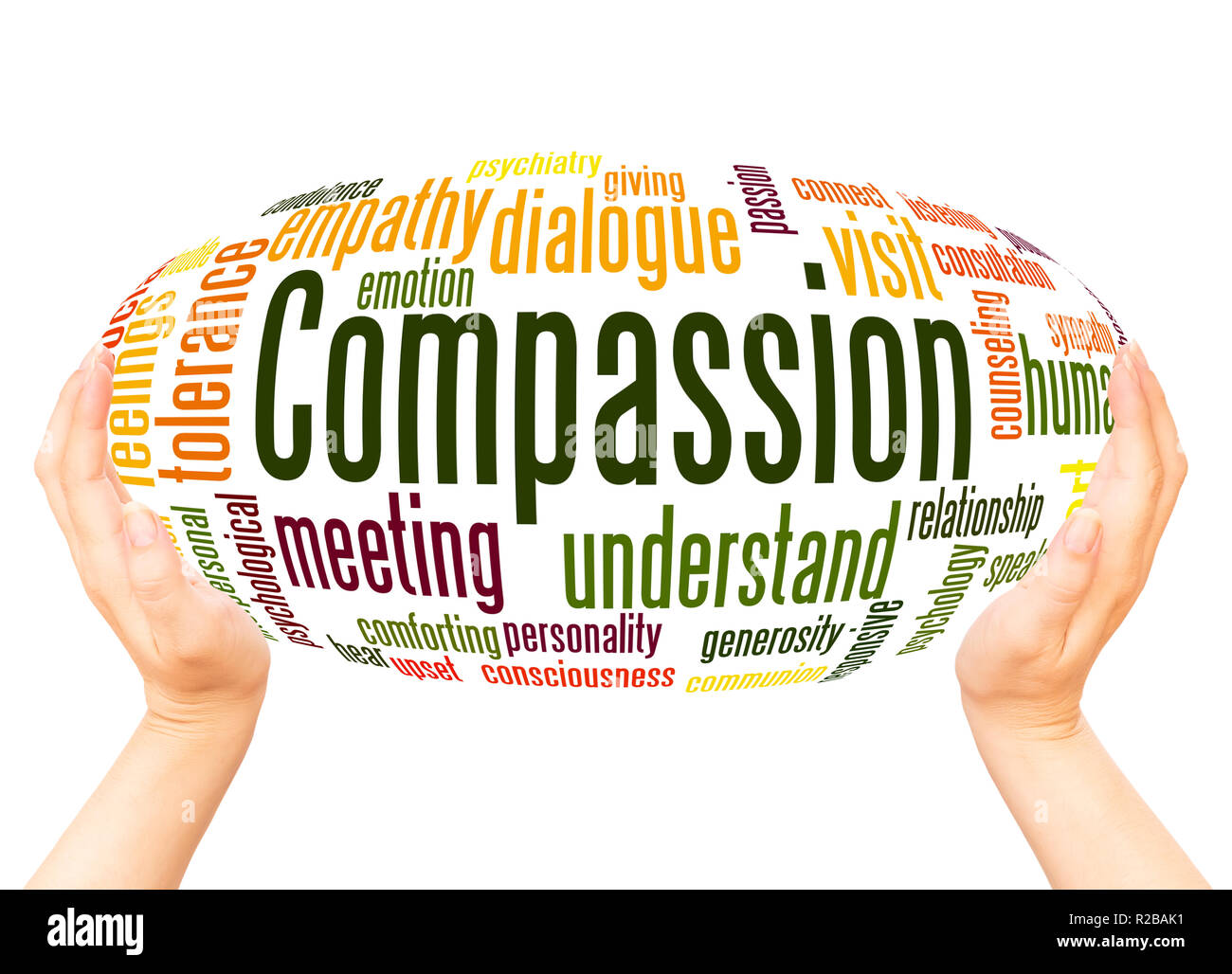 Empathy word cloud concept compassion hi-res stock photography and ...