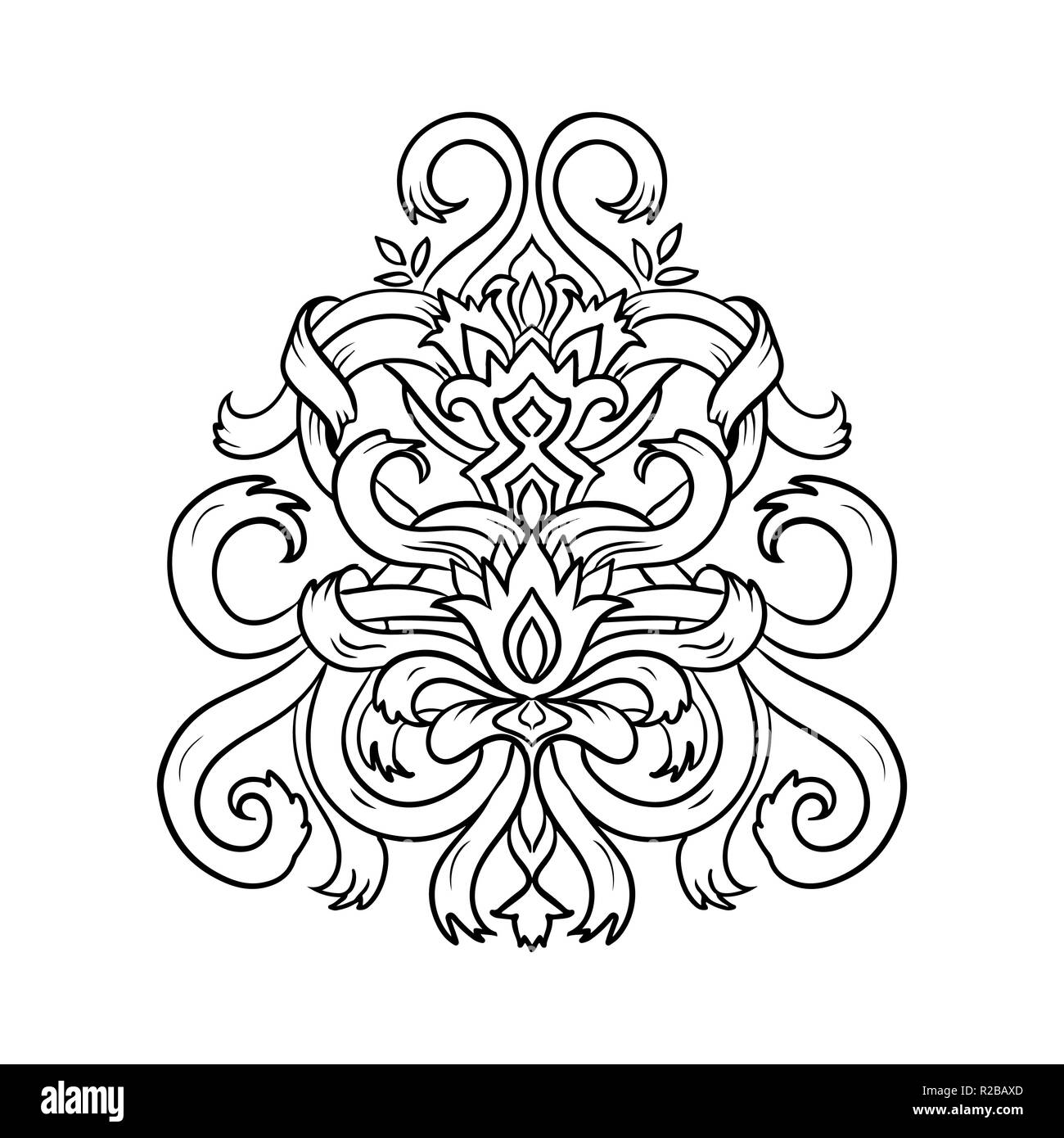 Ribbon sketch pattern. Vector illustration Stock Vector Image & Art - Alamy