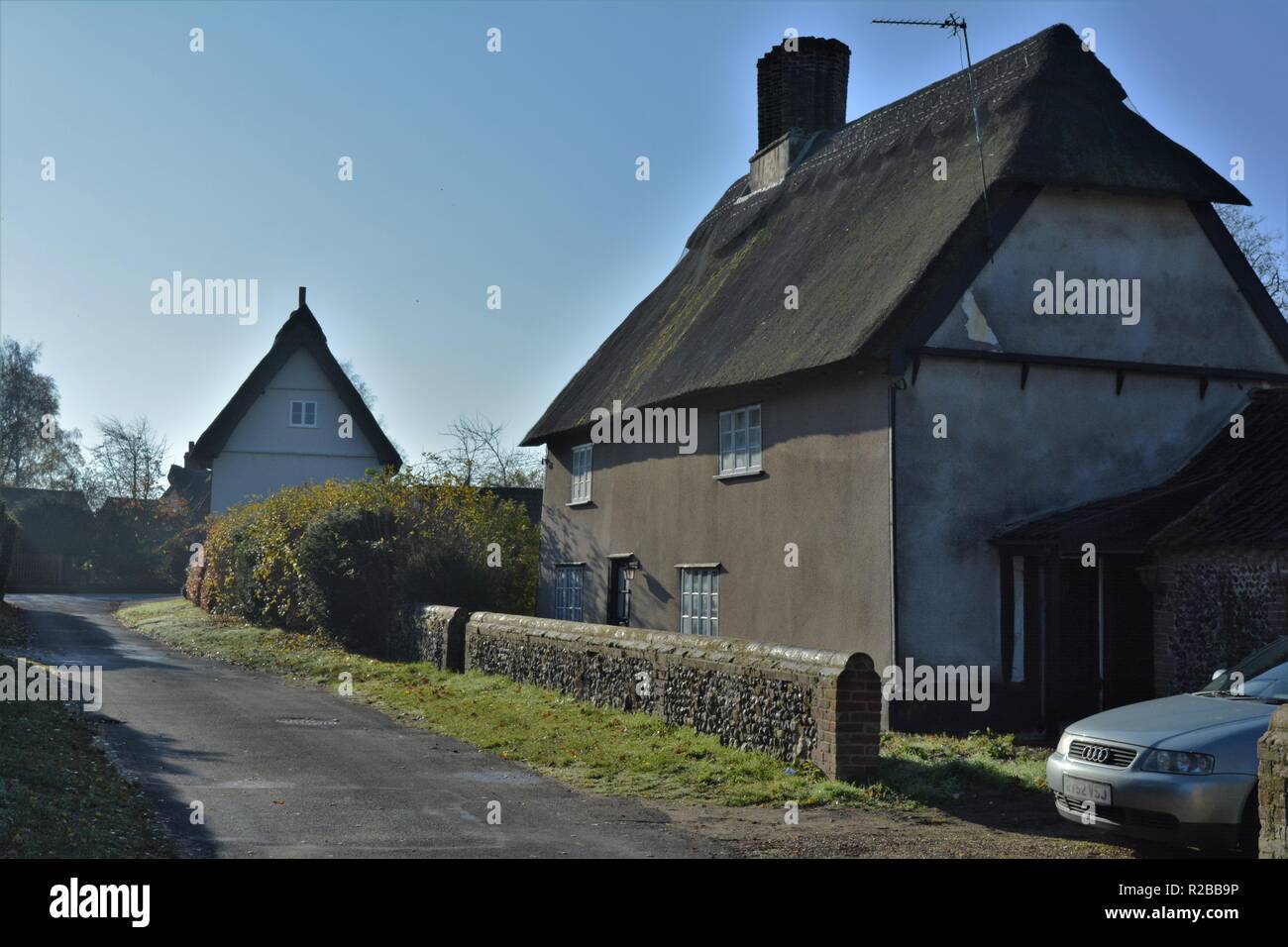 Barnham Suffolk country village in November on 100 anniversary of the ...
