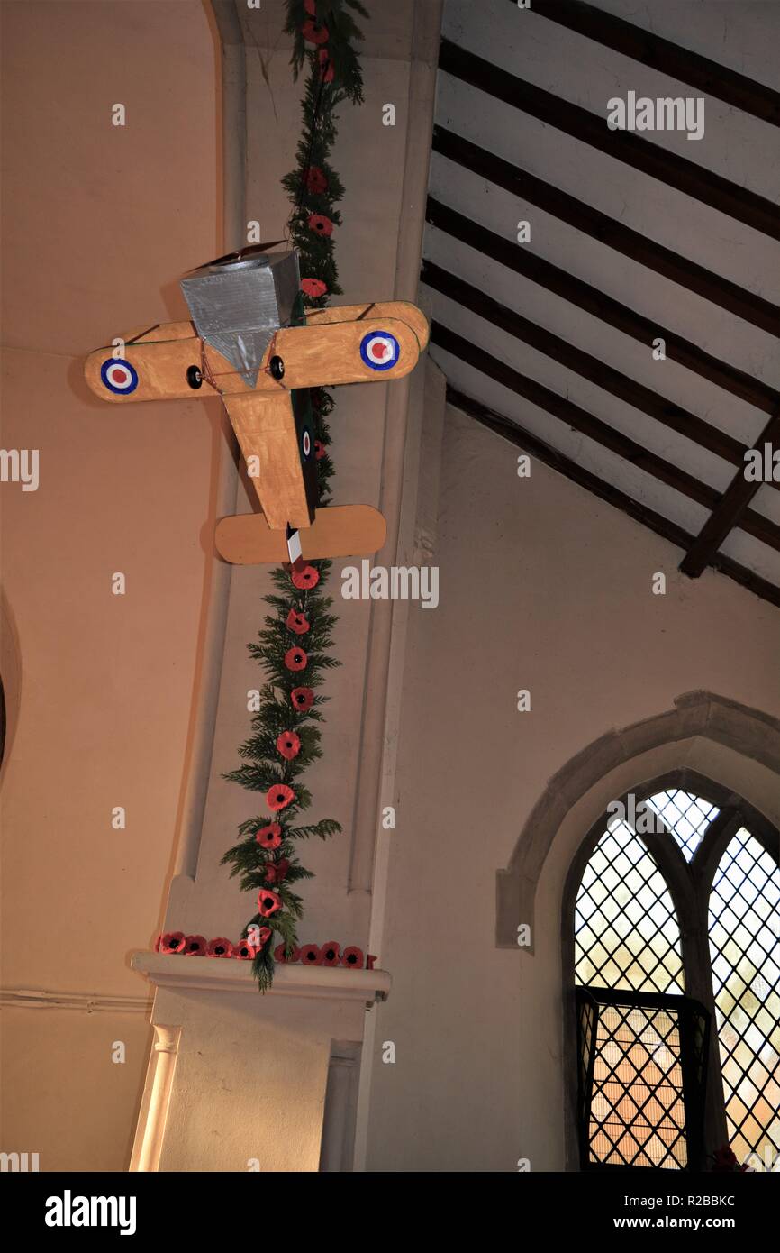 Barnham Suffolk country village in November on 100 anniversary of the ...