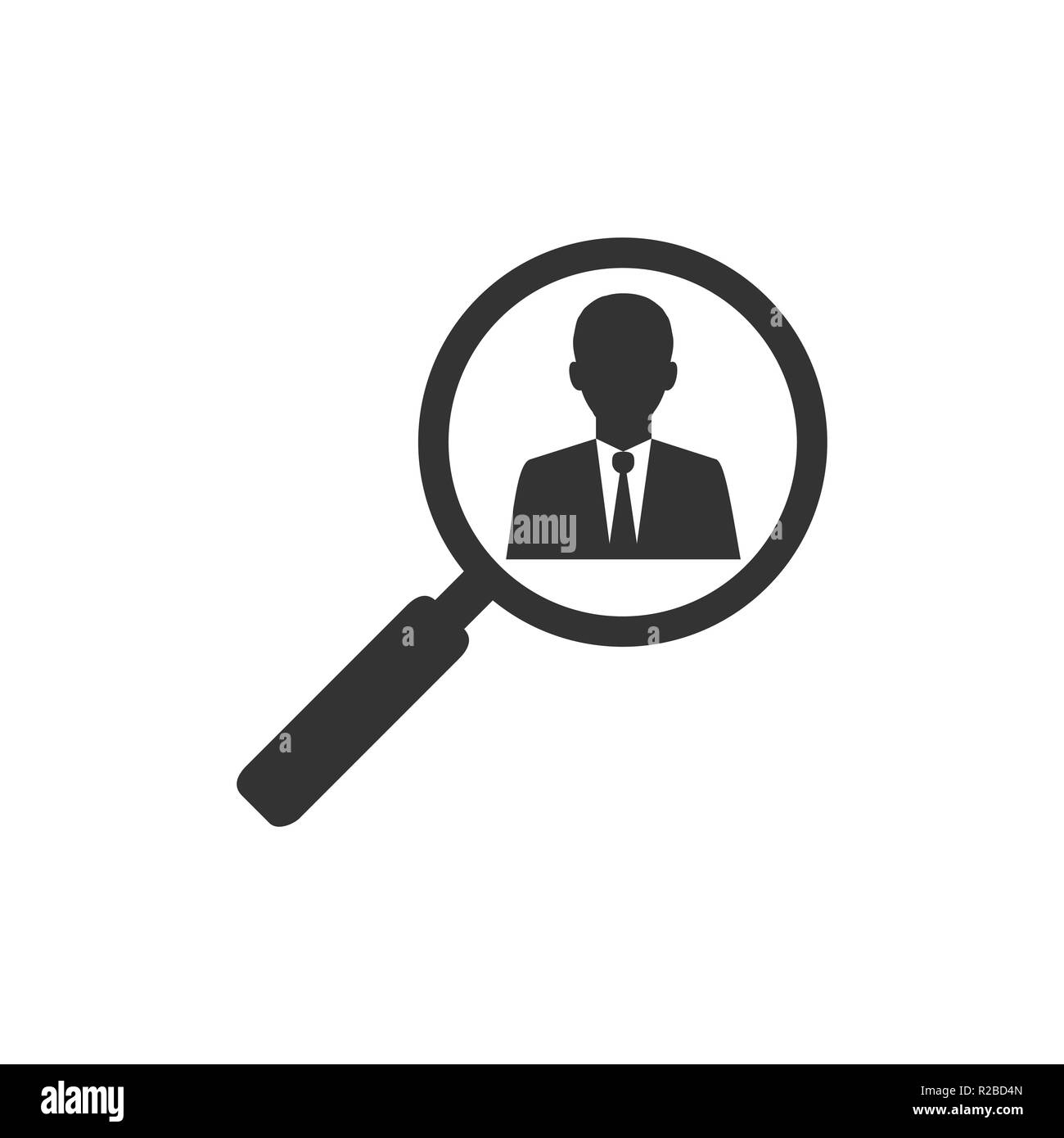 Vector illustration, flat design. People search icons Stock Vector ...