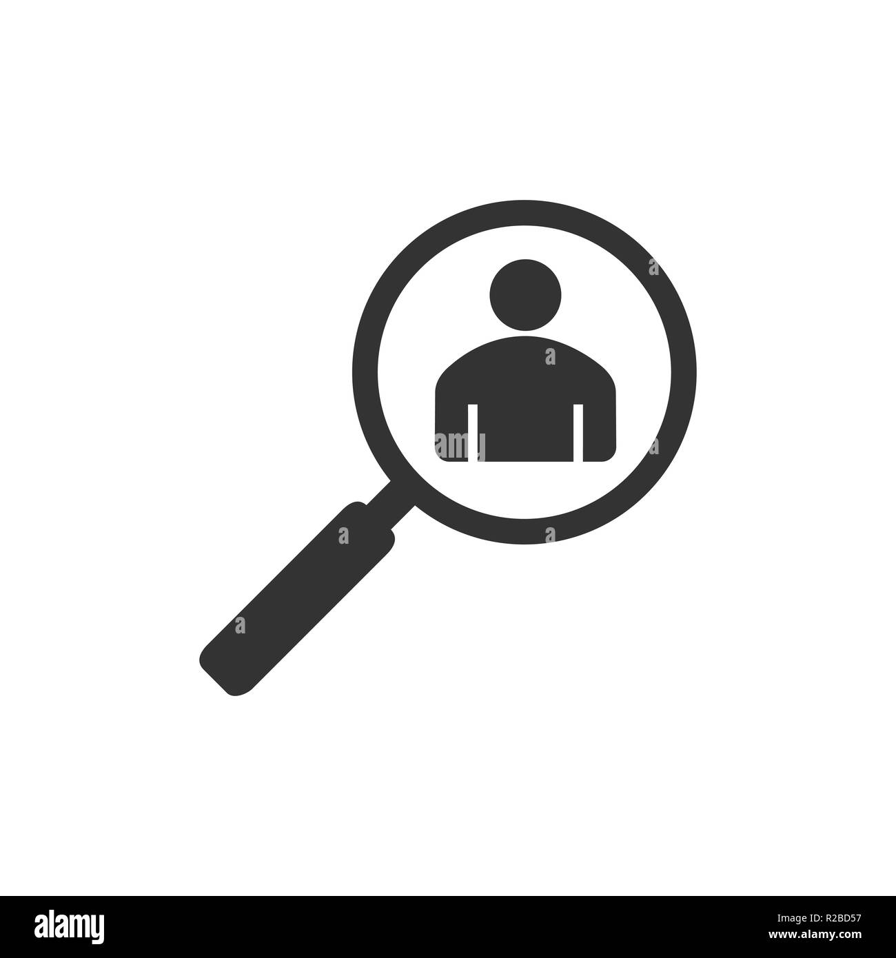 Vector illustration, flat design. People search icons Stock Vector ...