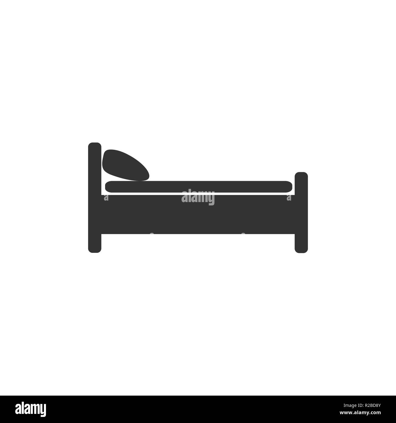 Vector illustration, flat design bed Stock Vector Image & Art - Alamy