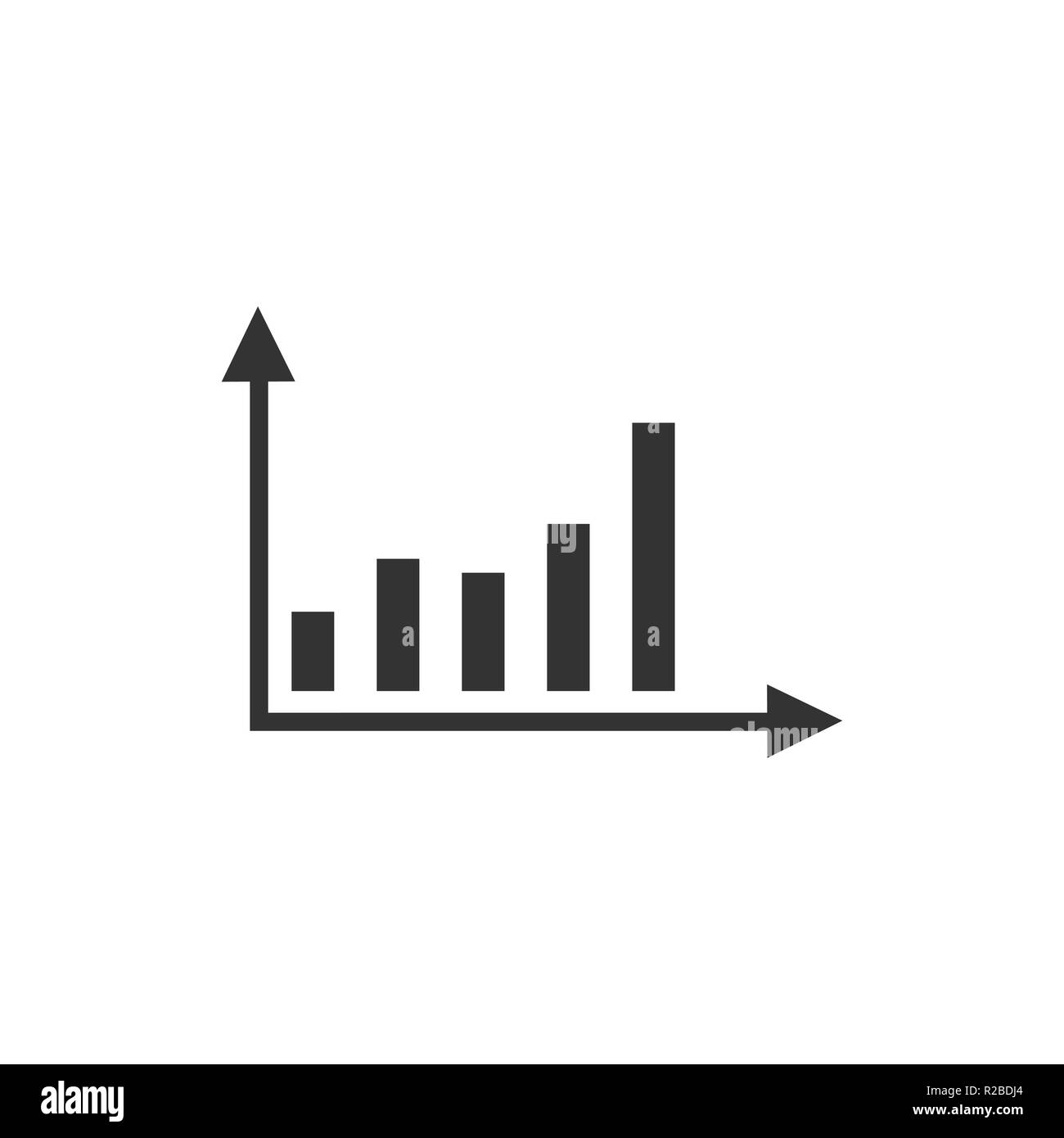 Vector illustration, flat design Graph chart Stock Vector Image & Art ...