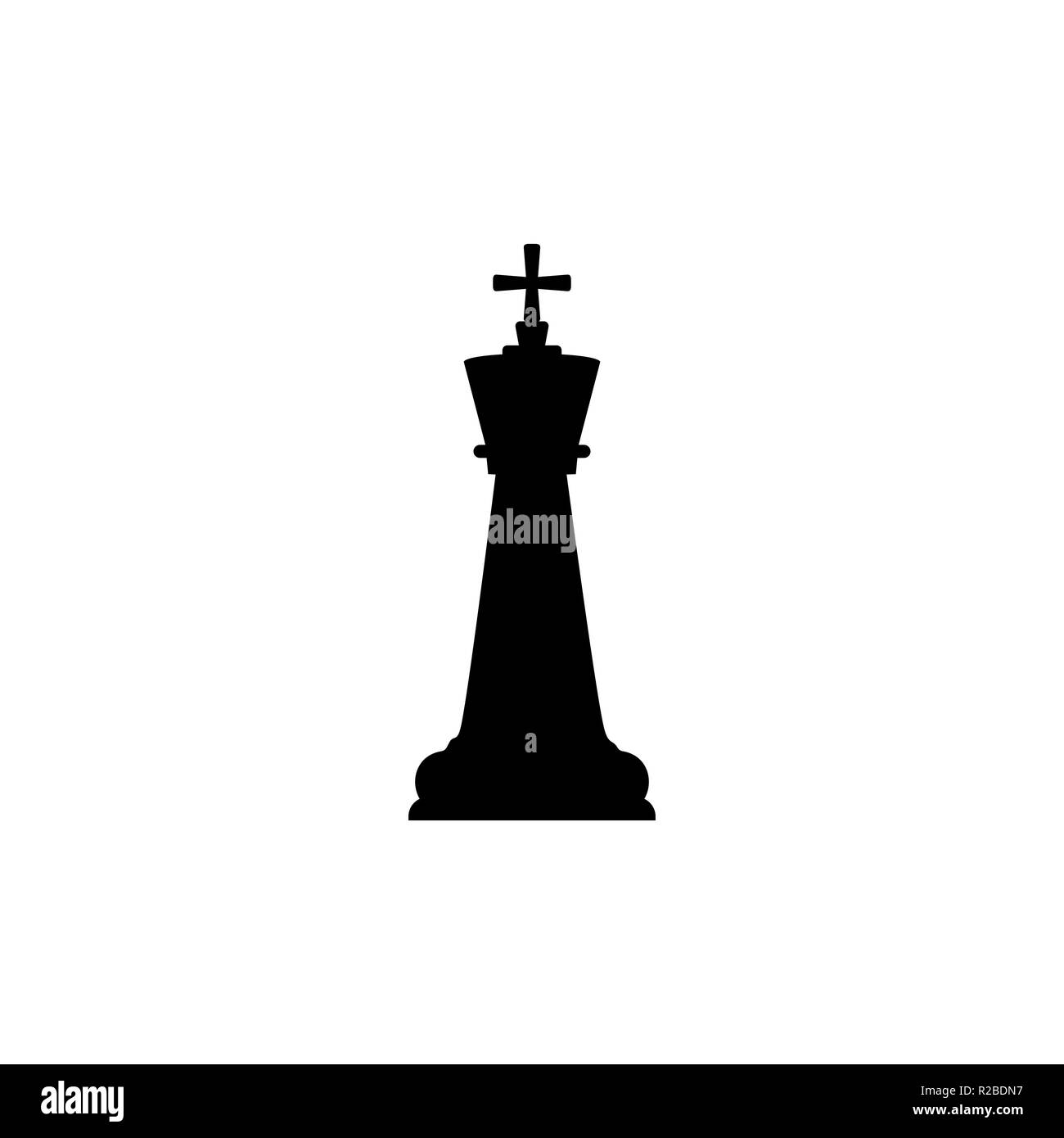 Vector illustration, flat design King chess Stock Vector Image & Art ...