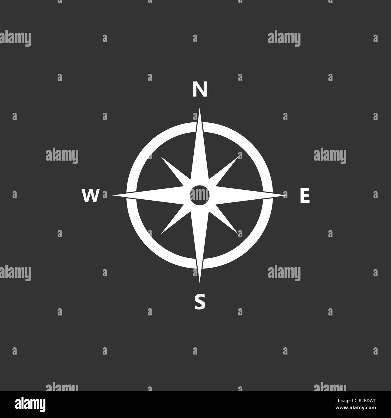 Compass Compass Rose Magnetic Compass Navigation Icon Stock Vector Image And Art Alamy