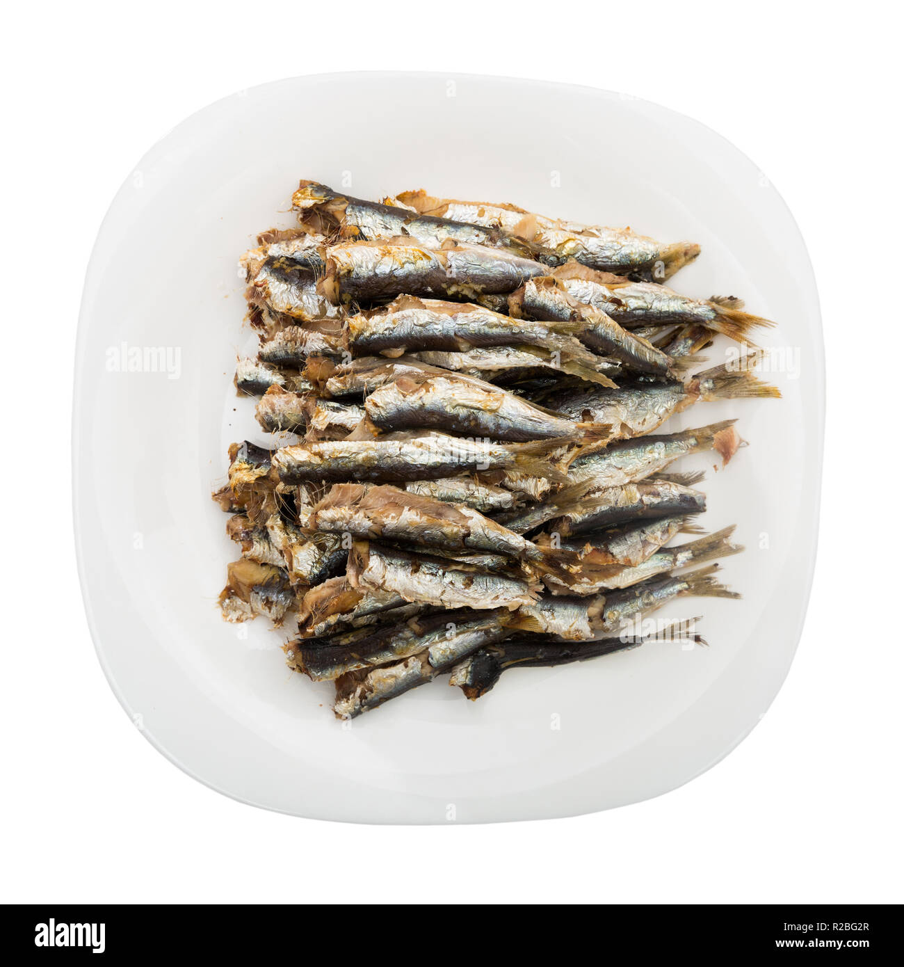 Top view roasted sardines hi-res stock photography and images - Alamy