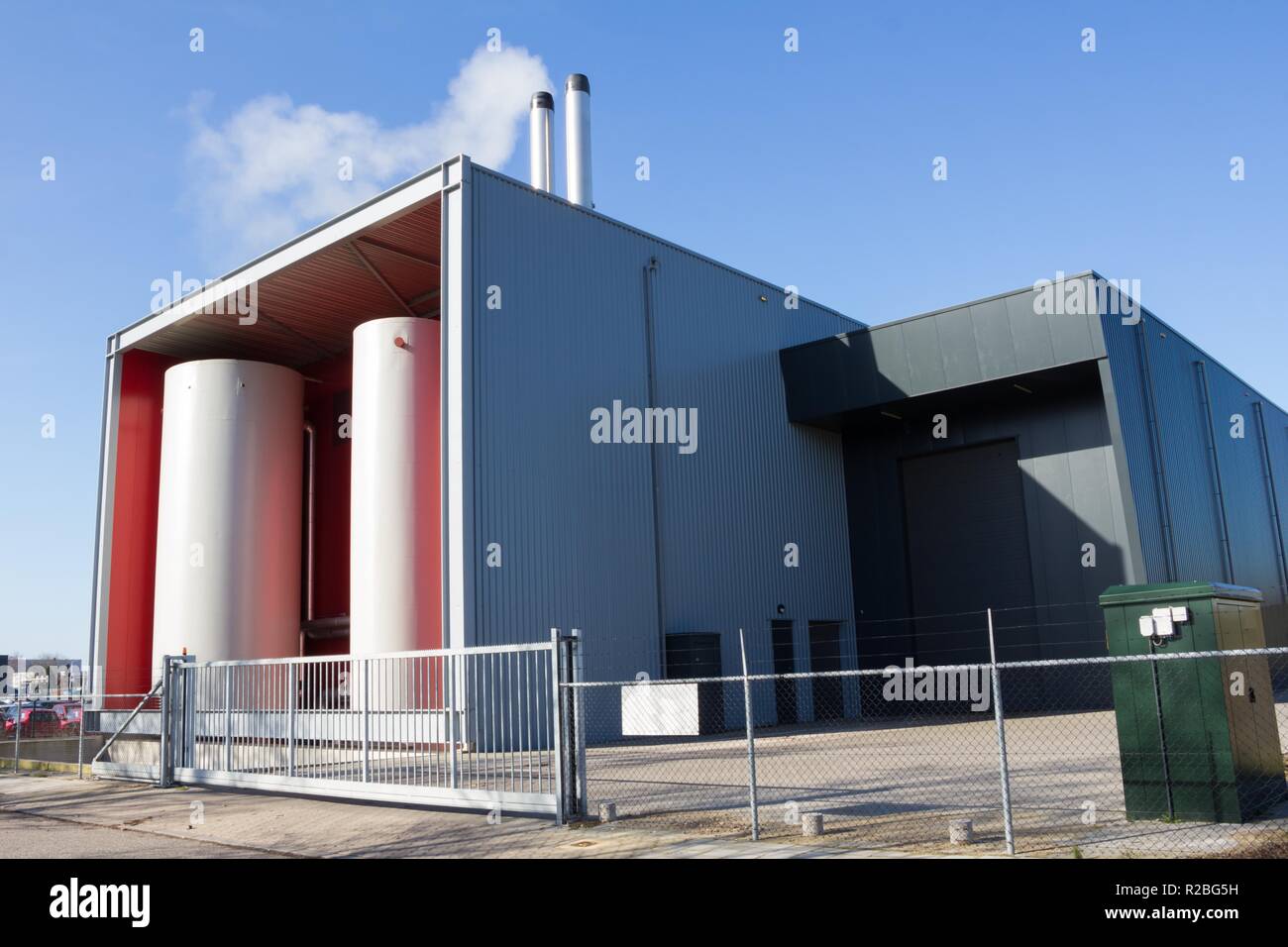 Modern Biomass power station Stock Photo - Alamy