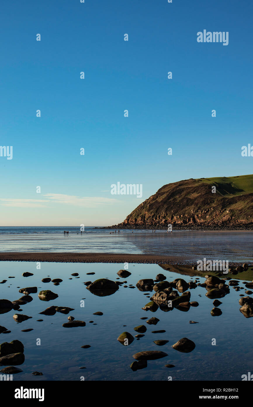 St Bees Head on a beautiful autumn day with clear blue sky -St Bees ...