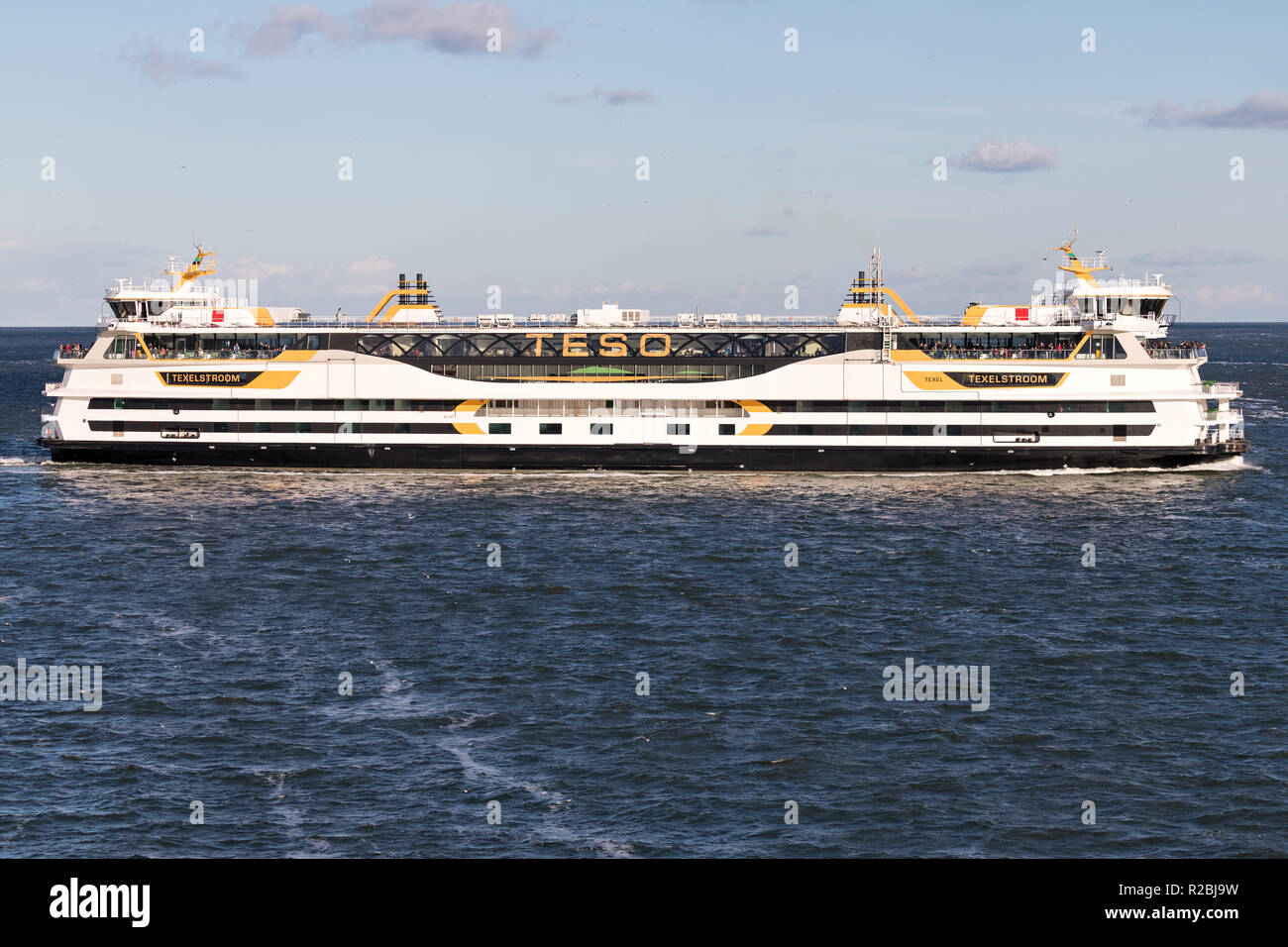 ferry TEXELSTROOM of TESO. The Royal TESO N.V. is a private ferry ...