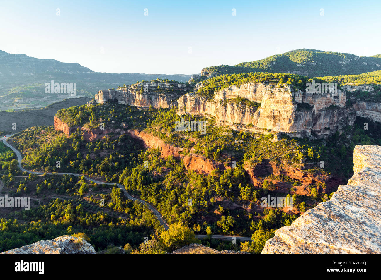 Rocky landscape in Siurana, Tarragona, Catalunya, Spain Stock Photo - Alamy