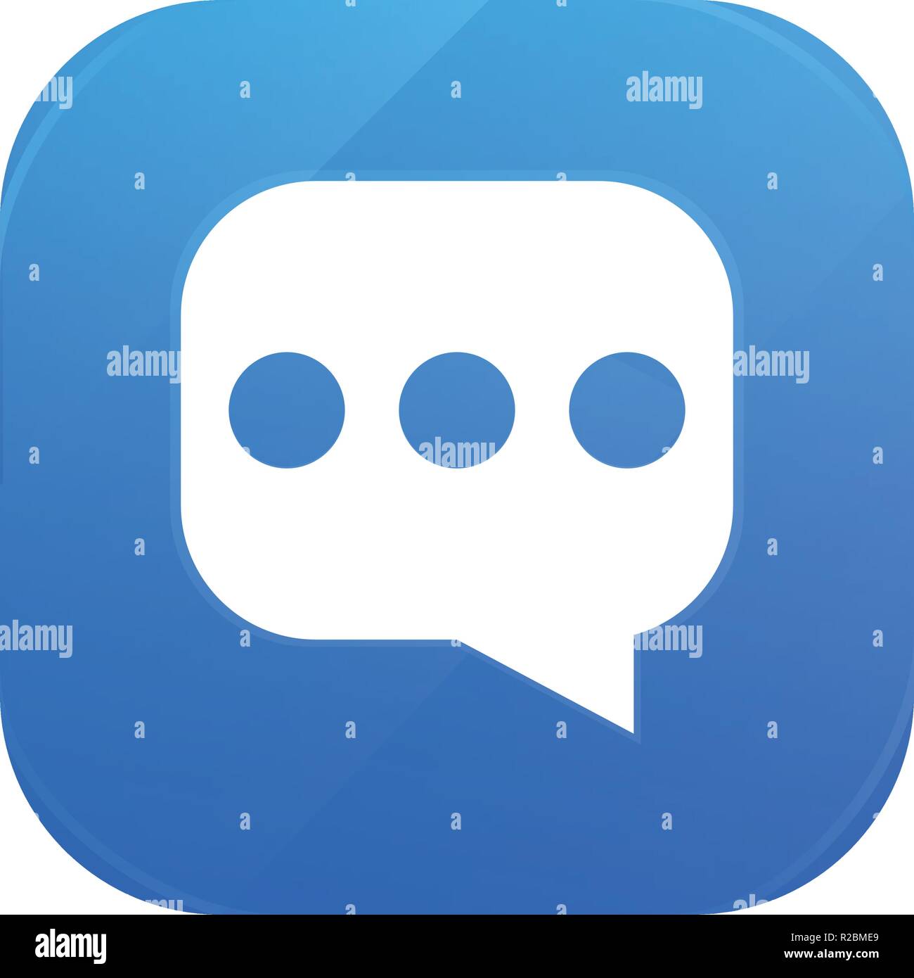 Speech bubble vector icon on a white background Stock Vector Image ...