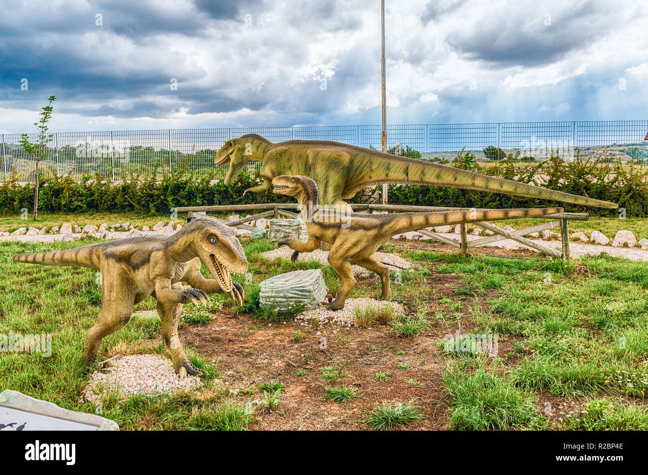 SAN MARCO IN LAMIS, ITALY - JUNE 9: Dinosaurs featured in the Dino Park ...
