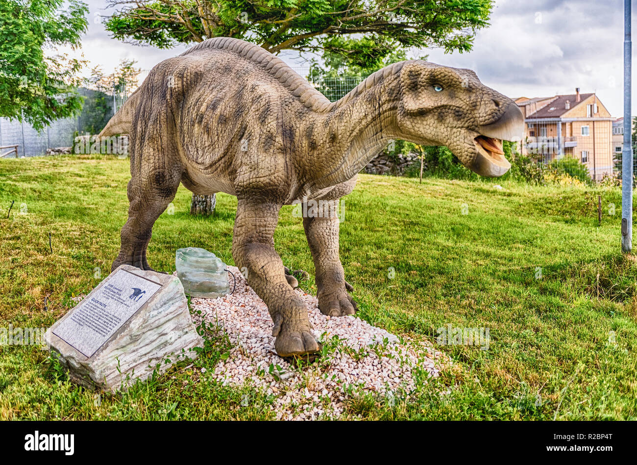 SAN MARCO IN LAMIS, ITALY - JUNE 9: Iguanodon dinosaur, featured in the ...