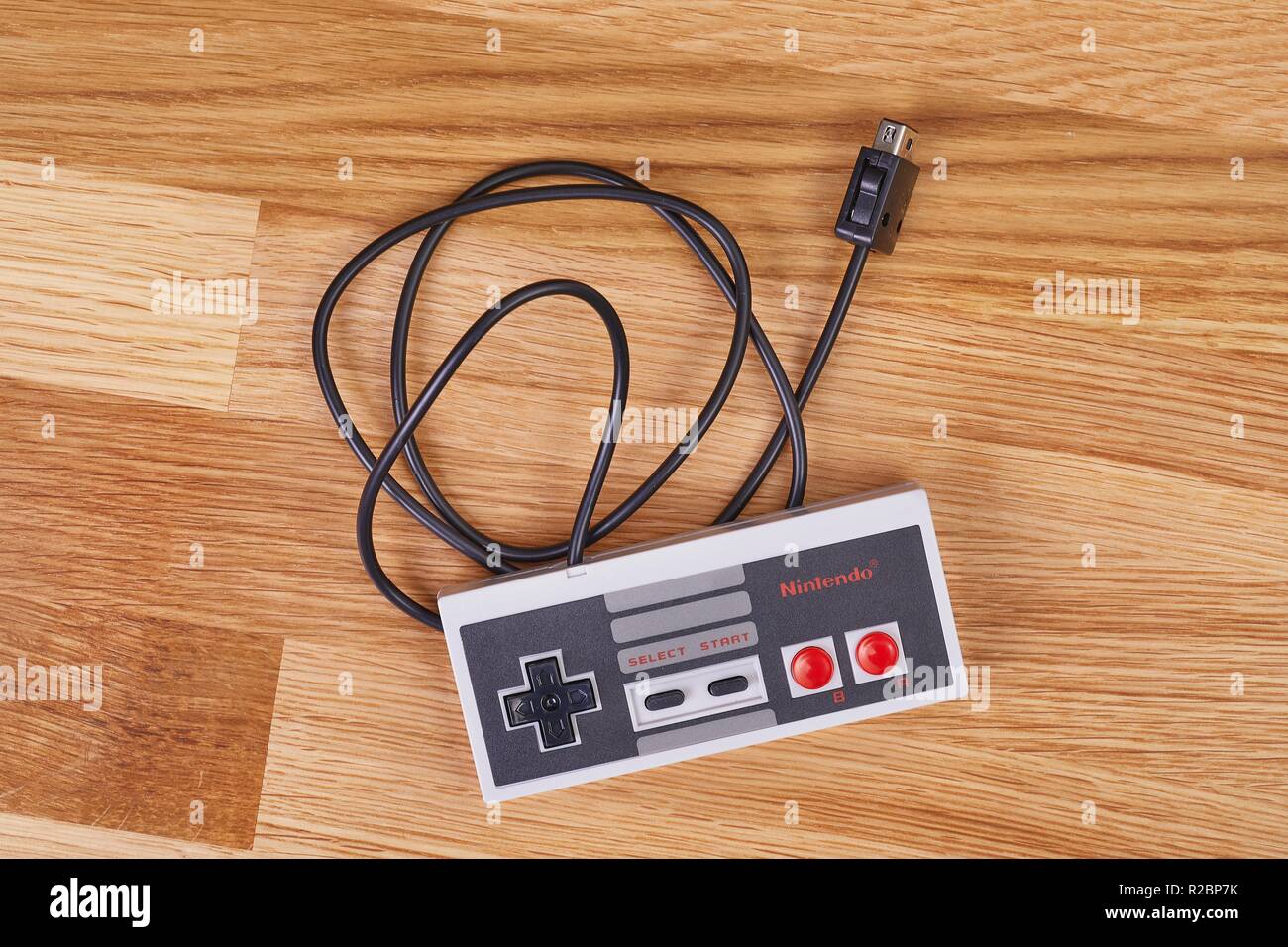 Nintendo controller cord hi-res stock photography and images - Alamy