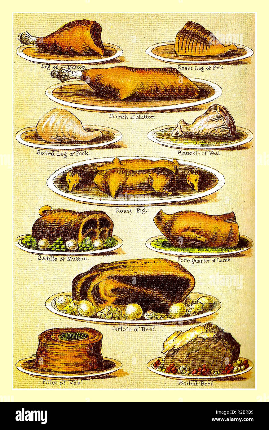 Meat 1900s hi-res stock photography and images - Alamy