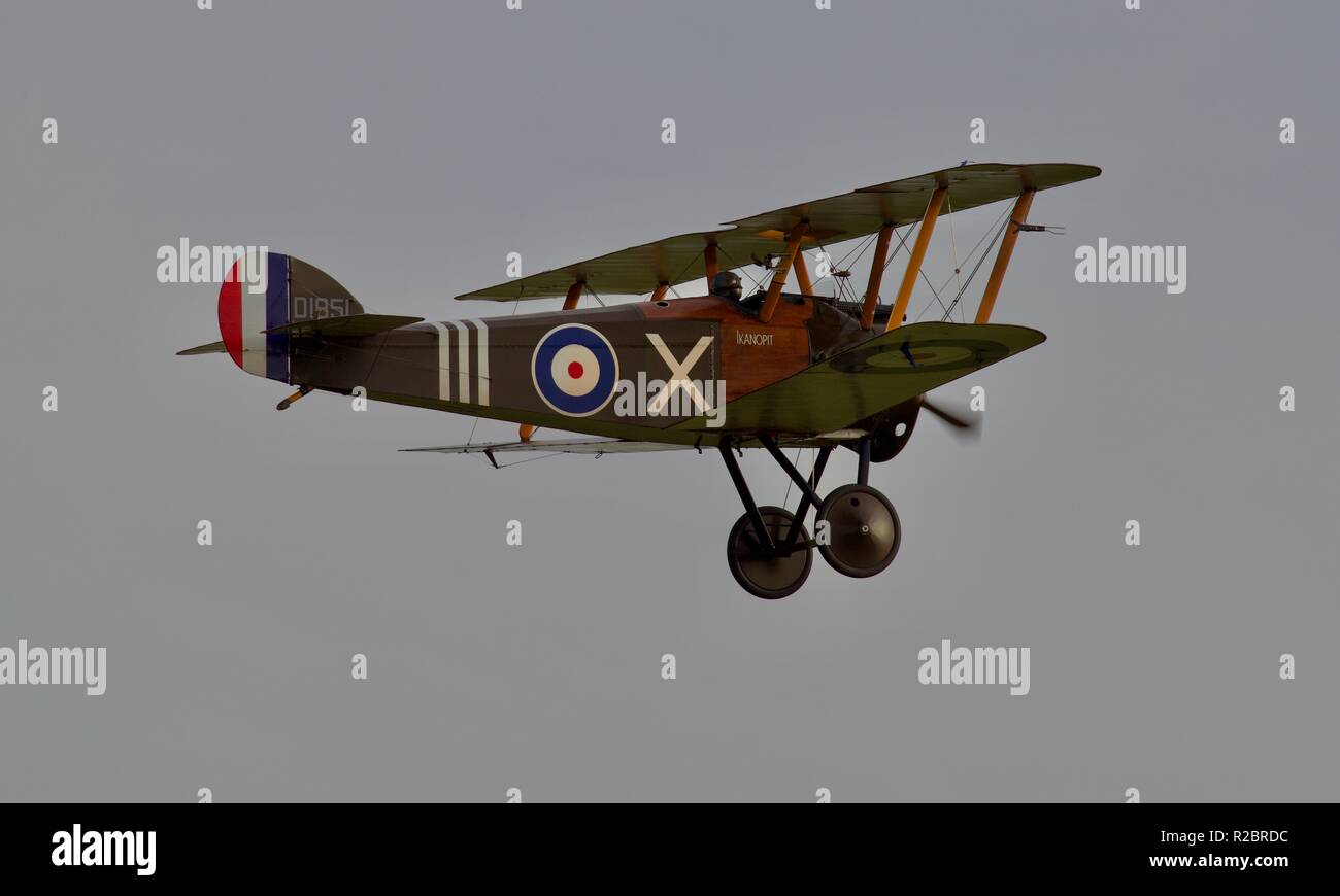 World War I replica of a 1918 Sopwith Camel biplane fighter aircraft ...