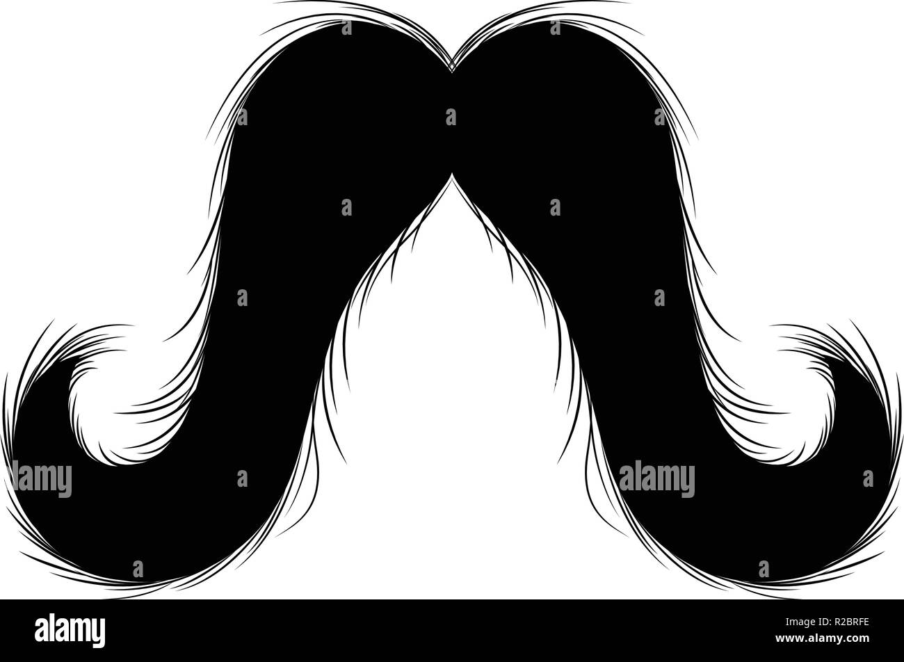 Isolated moustache silhouette Stock Vector Image & Art - Alamy