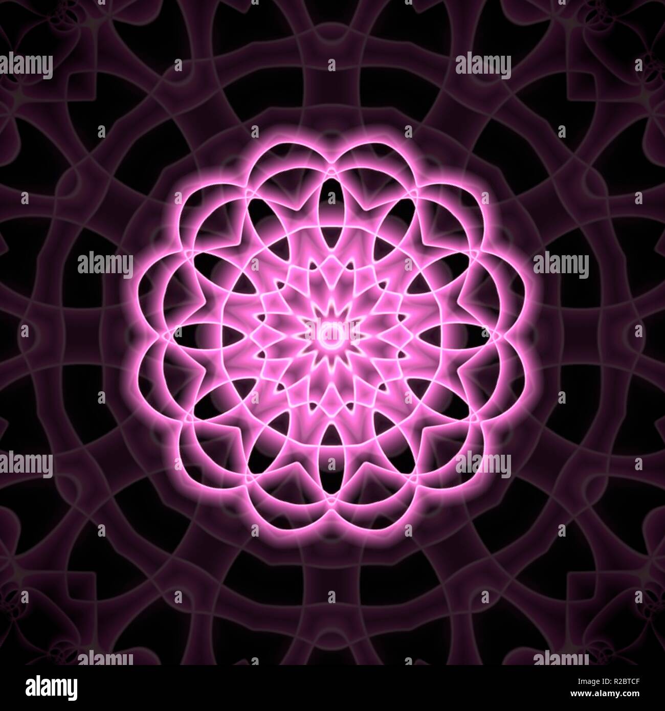 Pink Mandala Background Stock Photo - Alamy