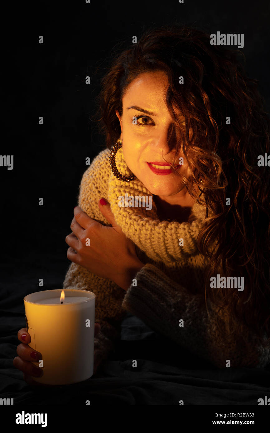 Girl candle hi-res stock photography and images - Alamy