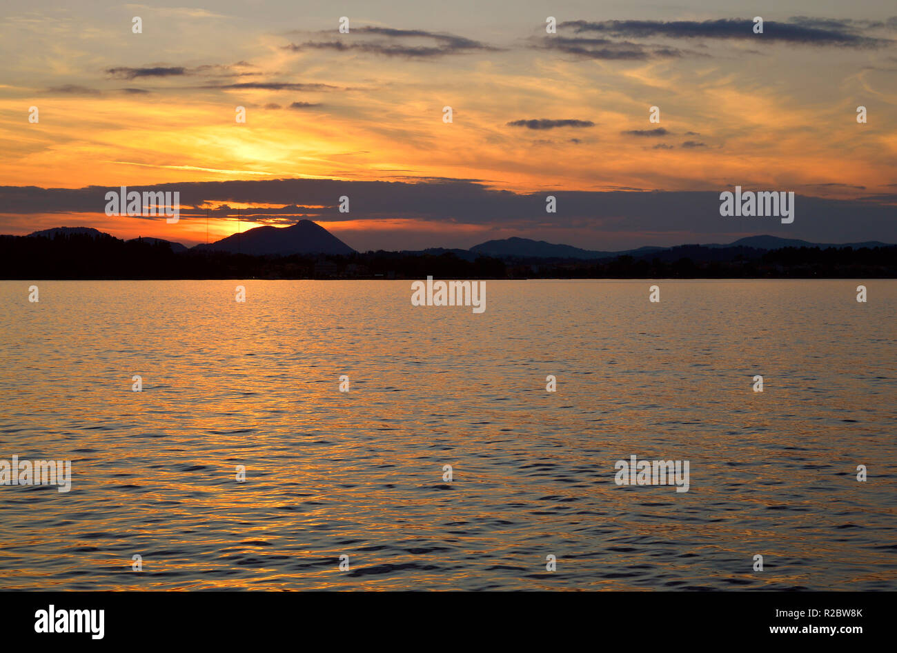 Corfu a beautiful sunset hi-res stock photography and images - Alamy