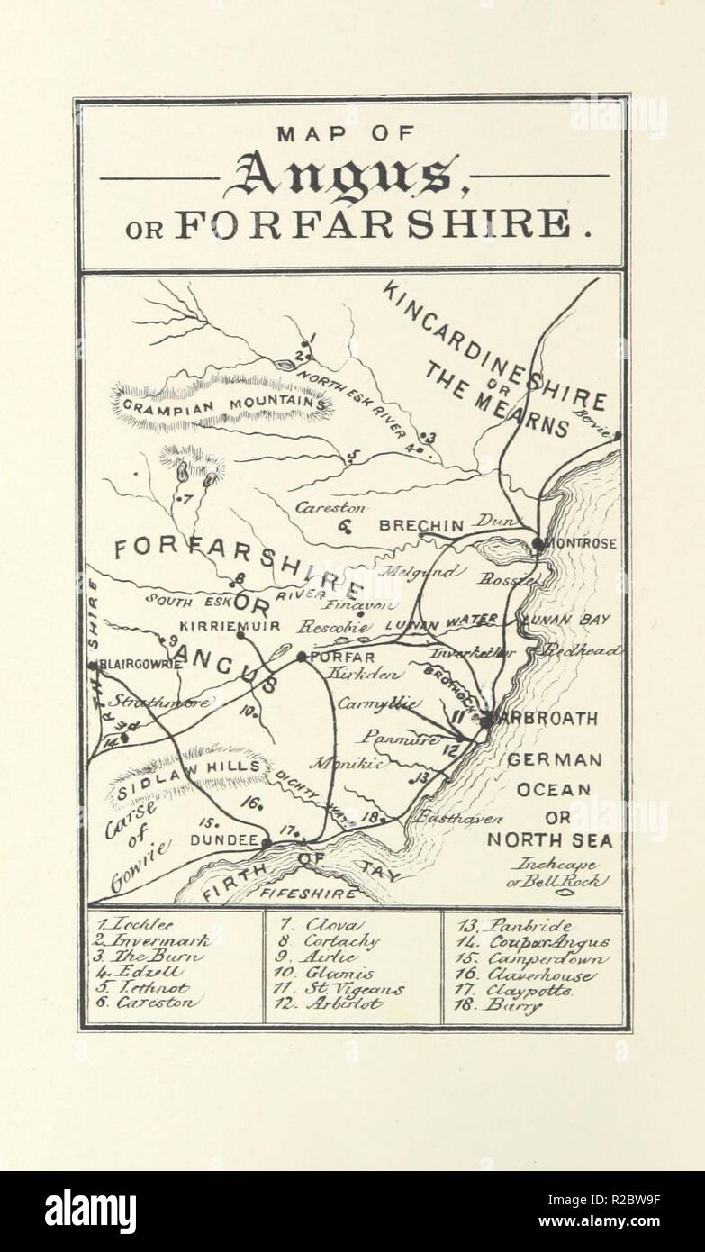 Angus map hi-res stock photography and images - Alamy