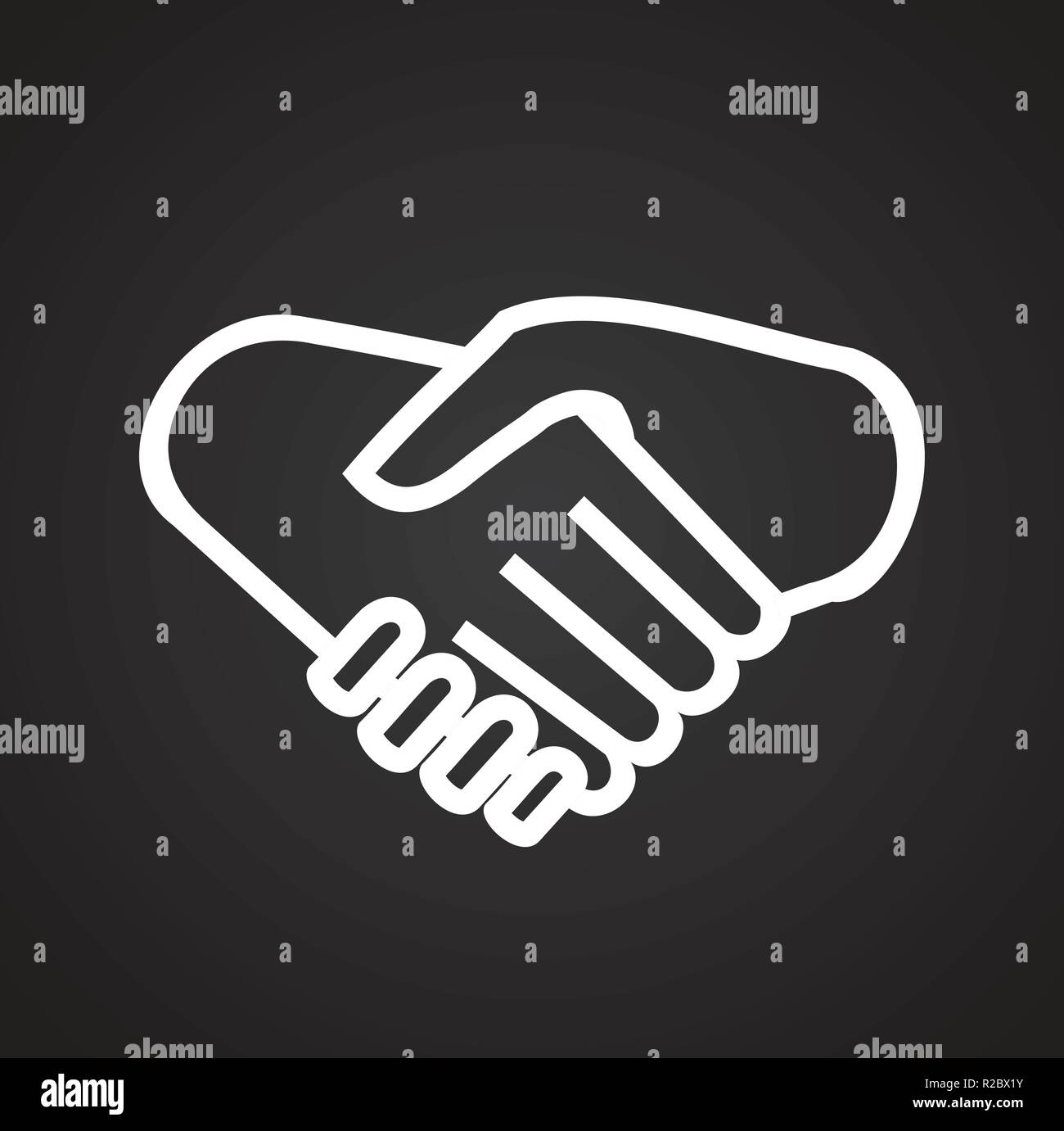 Virtual friendship on black background Stock Vector Image & Art - Alamy
