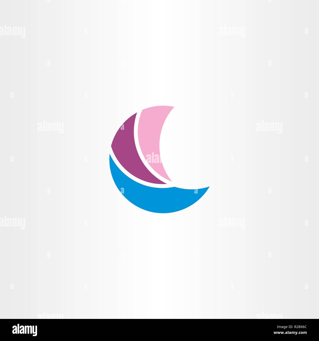 Sailing boat vector logo hi-res stock photography and images - Alamy