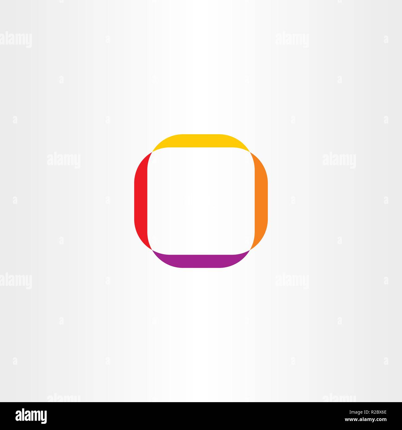 abstract logo business square symbol Stock Vector Image & Art - Alamy