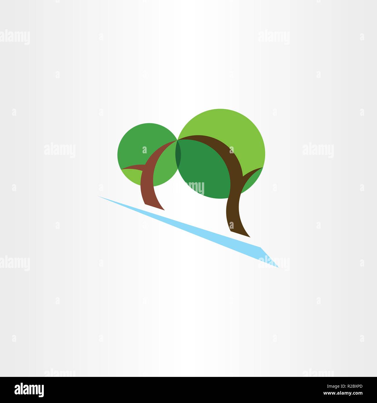 Logo and trees hi-res stock photography and images - Alamy