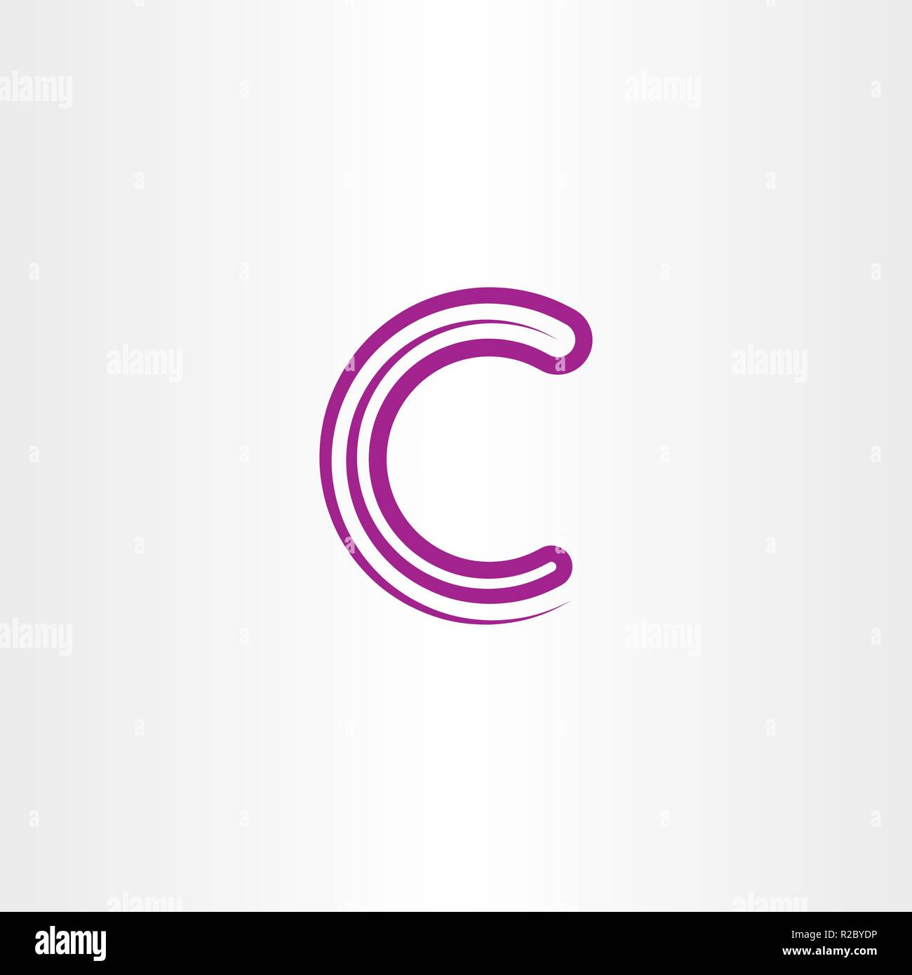 purple c letter logo vector logotype element icon Stock Vector Image ...