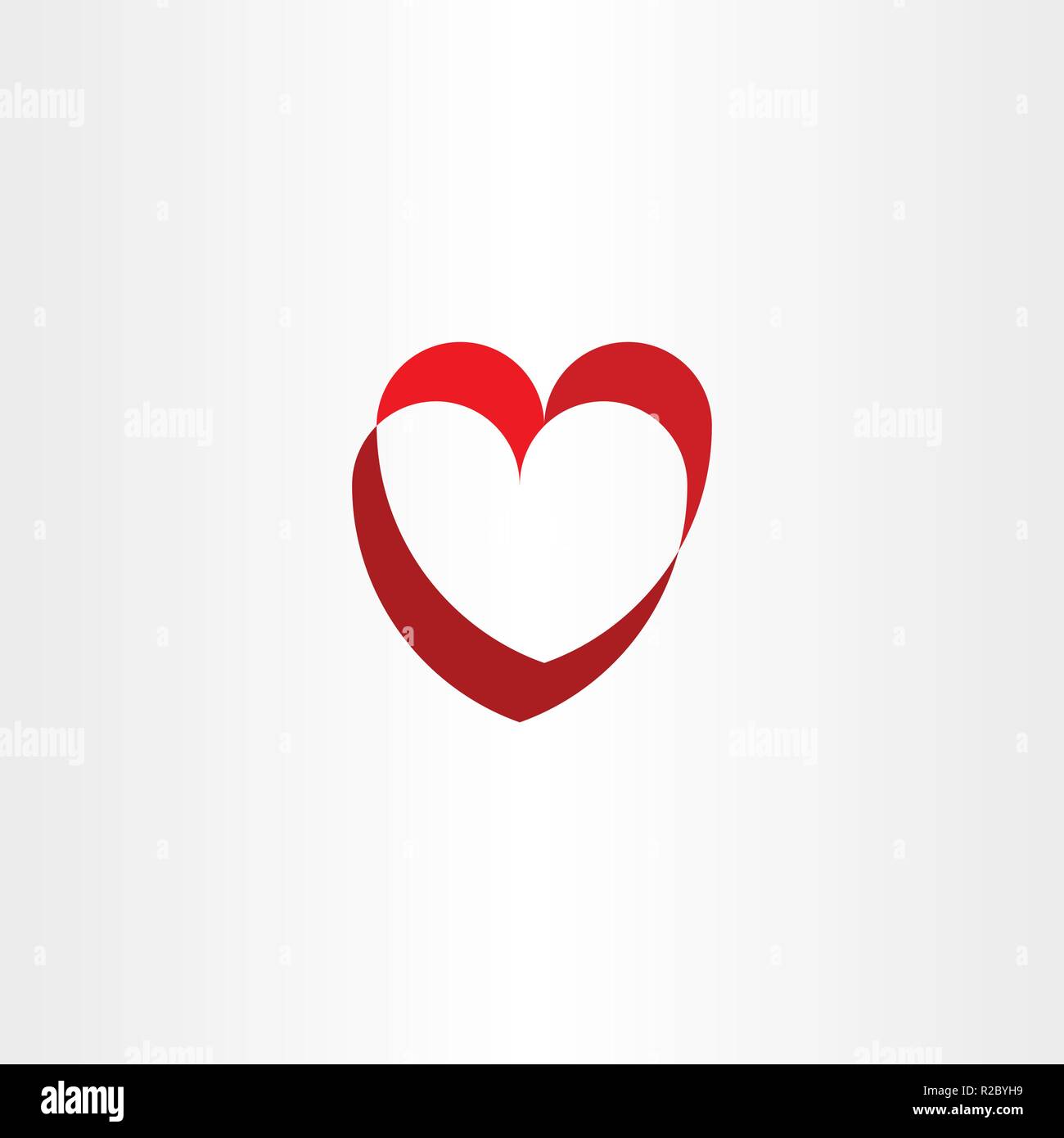 red symbol logo heart vector design element Stock Vector Image & Art ...